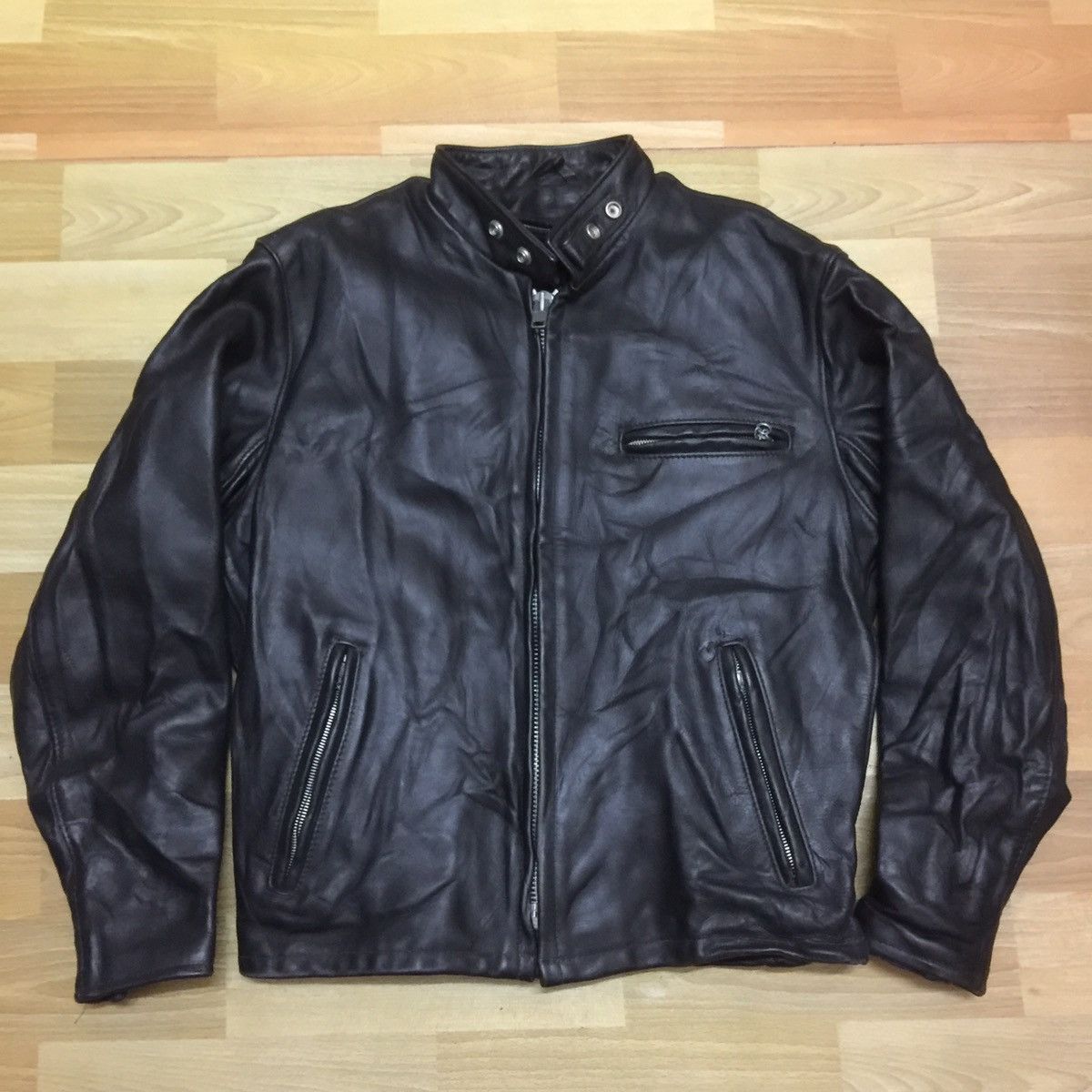 Schott Schott 141 Cafe Racer Leather Jacket Classic | Grailed