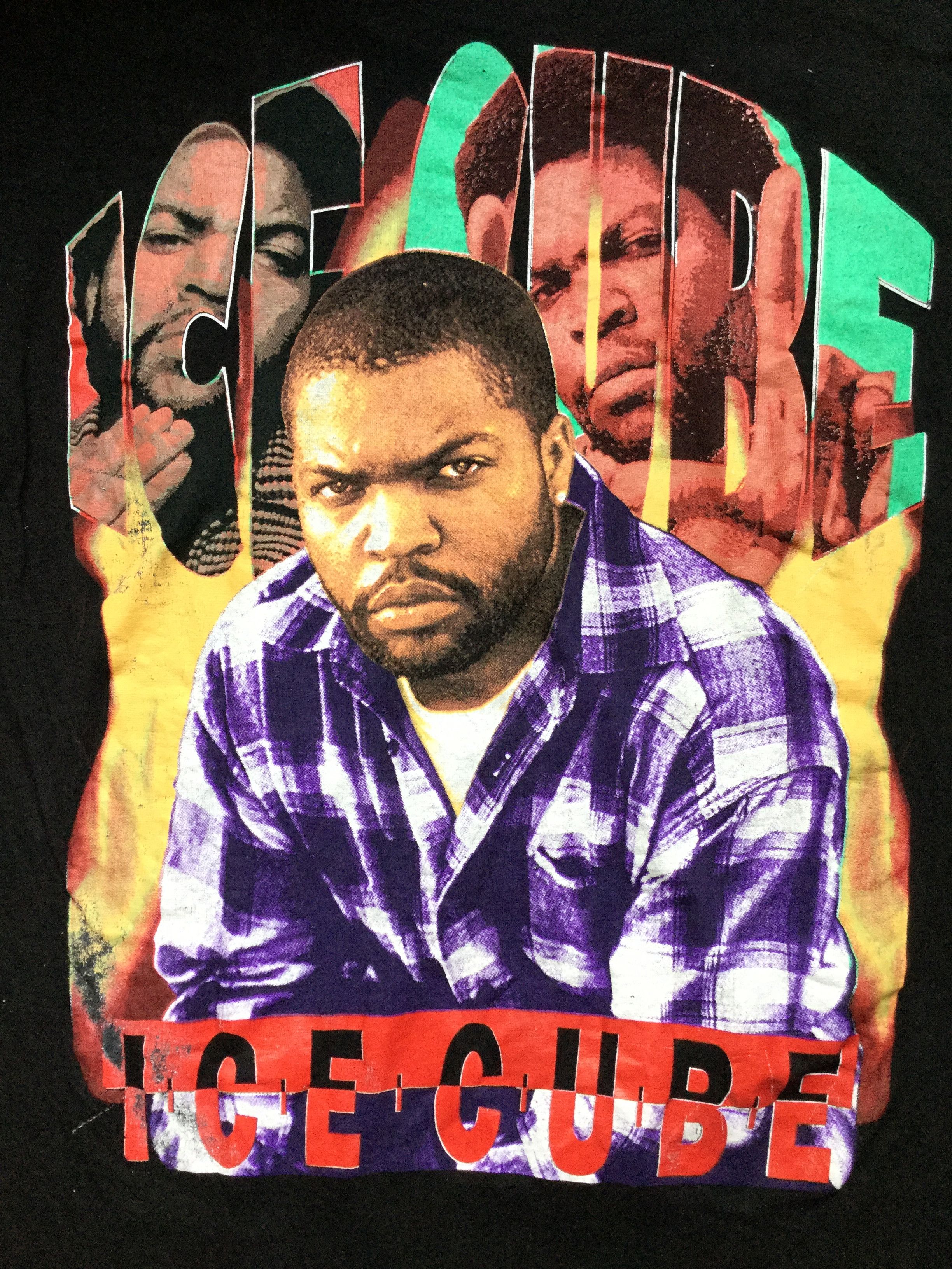 Vintage Vtg '90s ICE CUBE TOUR T-SHIRT Hip Hop Gangsta Rap NWA Boyz N ...