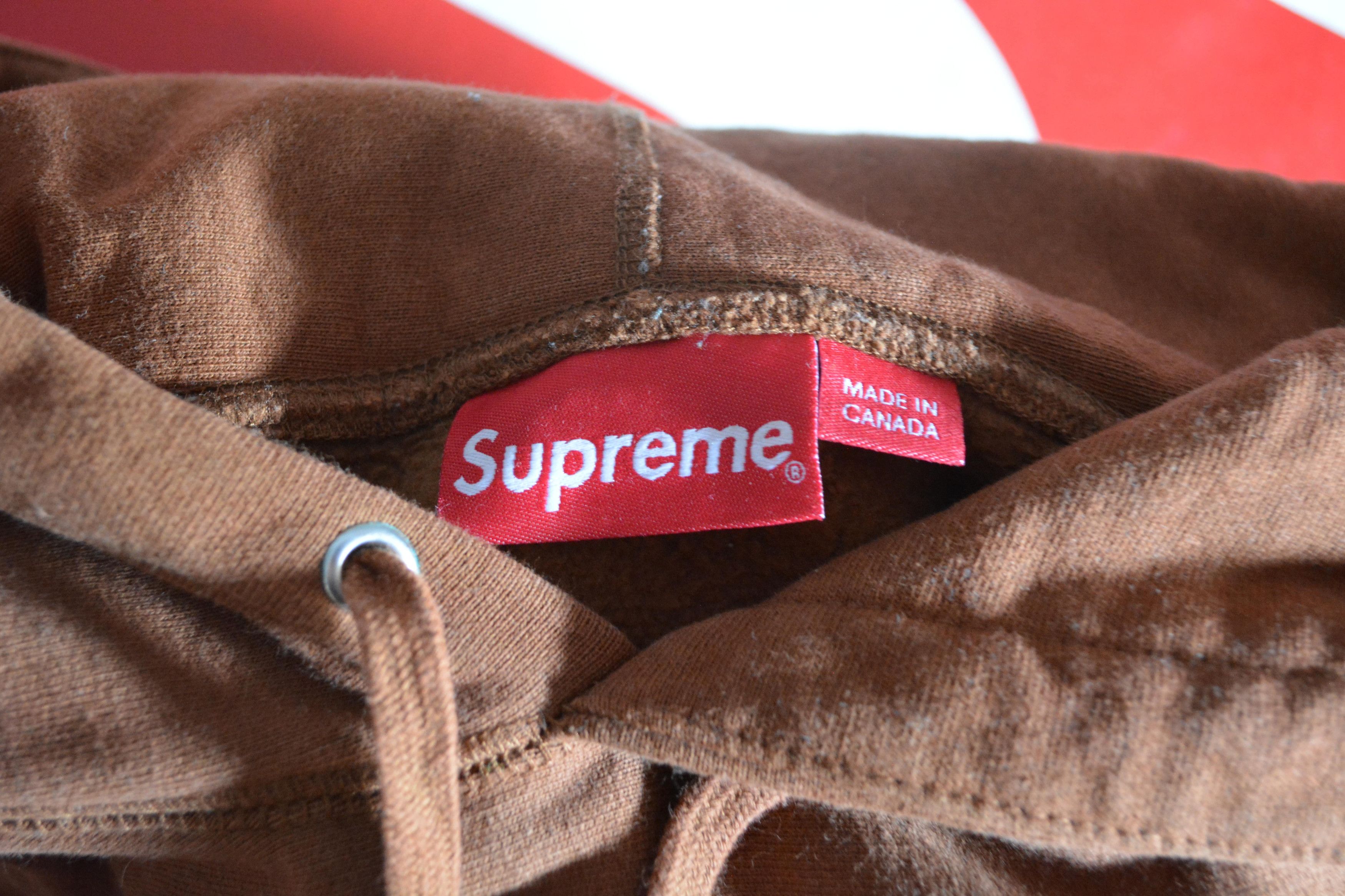 Supreme FW17 Box Logo Hooded Sweatshirt Rust Brown | Grailed