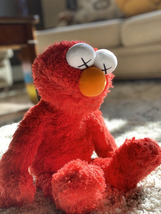 Kaws Sesame Street Elmo Plush Toy | Grailed