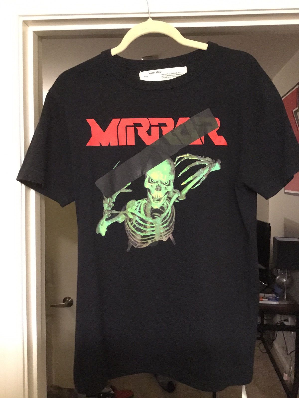 Off-White Skull Mirror Tee | Grailed