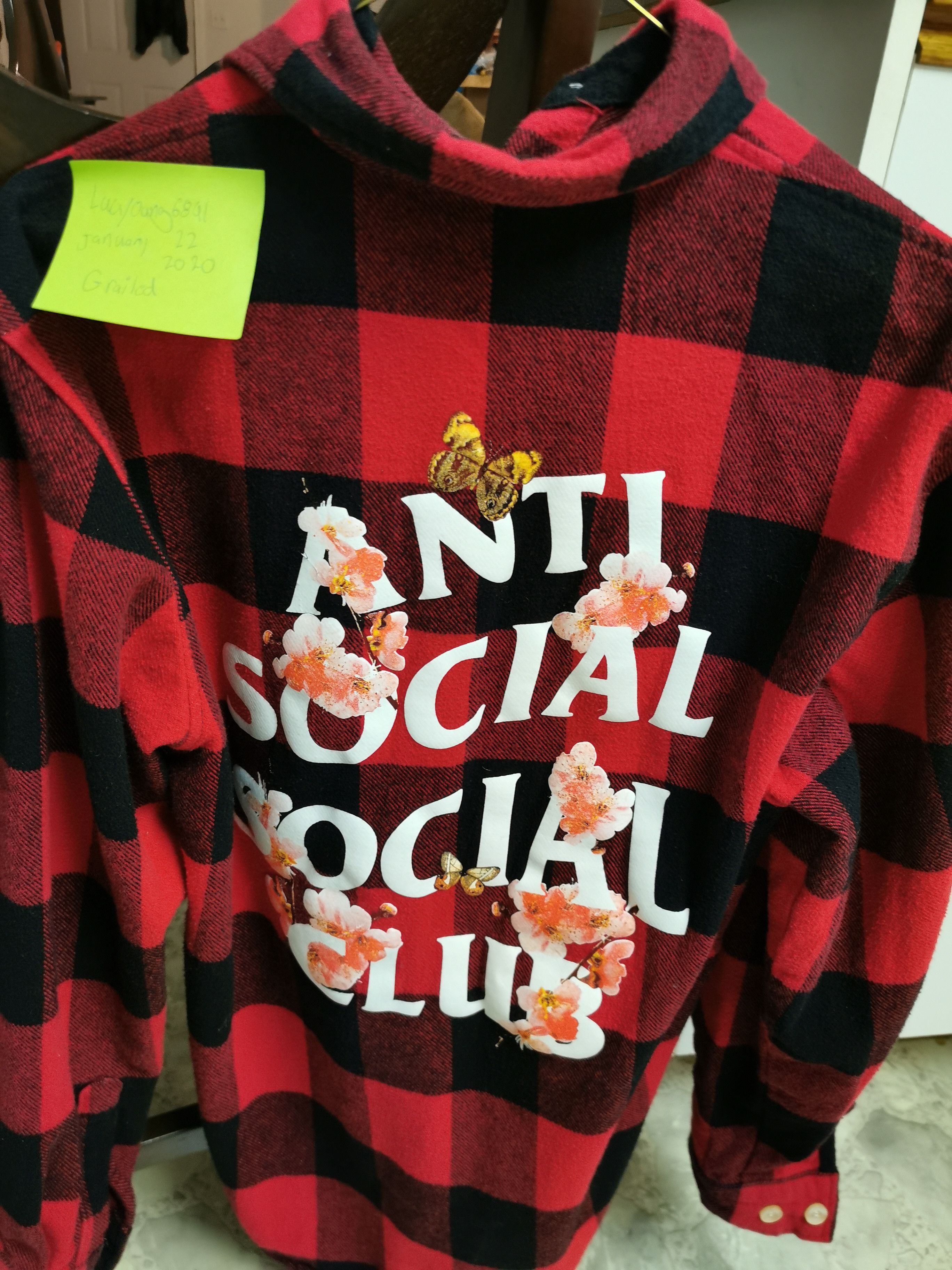 Anti Social Social Club Anti Social Social Club Kkoch Flannel ASSC ...