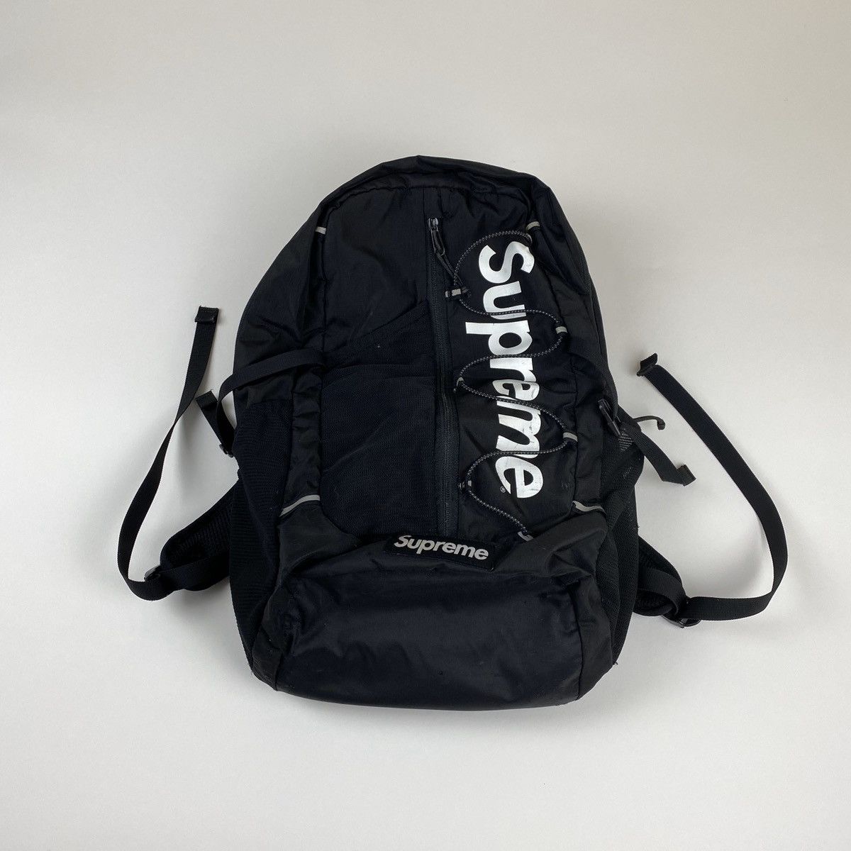 Hype × Streetwear × Supreme SS17 Supreme Backpack Black Used Authentic ...