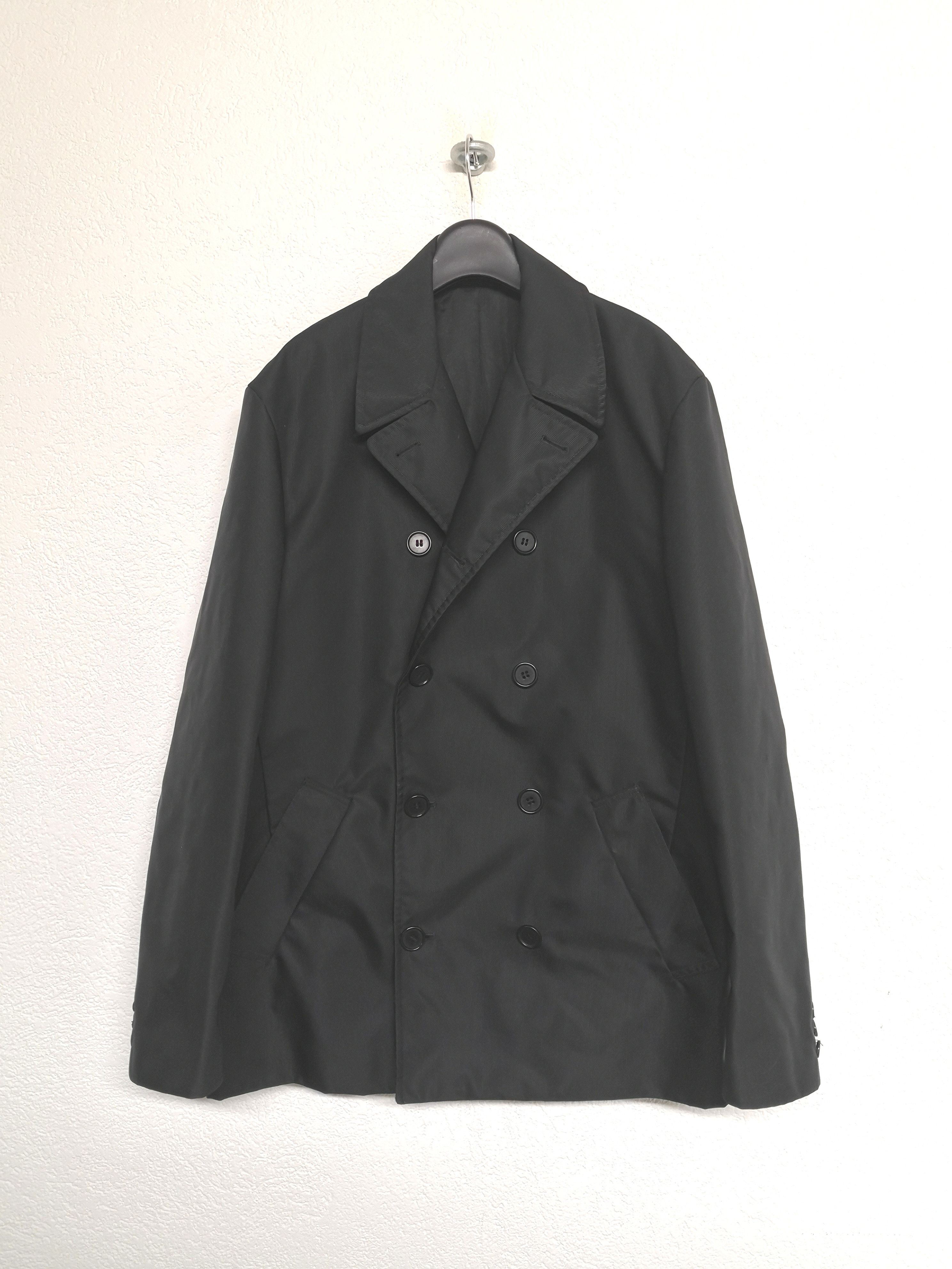 Helmut Lang Helmut Lang 1998 ballistic nylon pea coat | Grailed