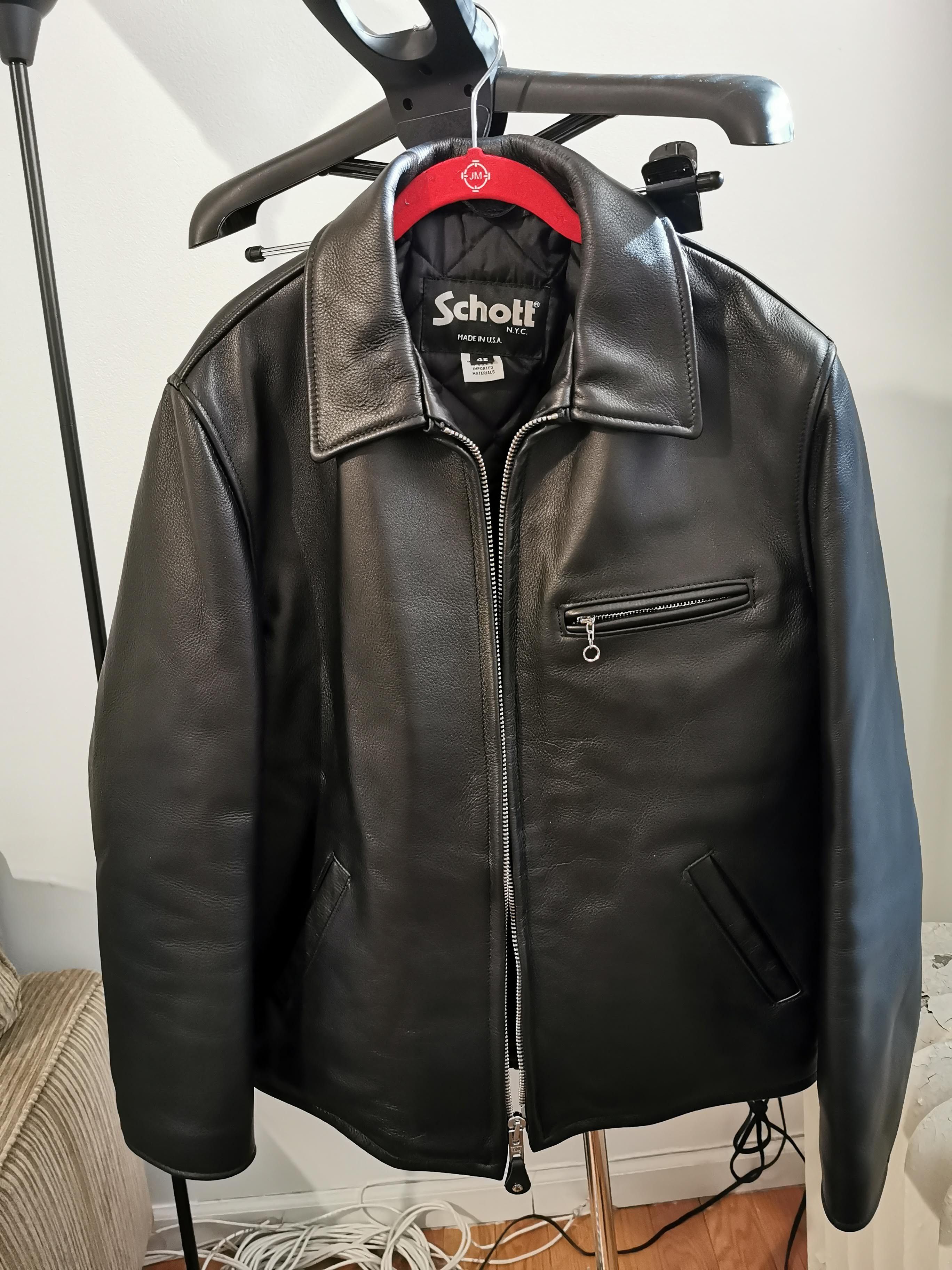 Schott Schott 135 Pebbled Cowhide Leather Jacket | Grailed