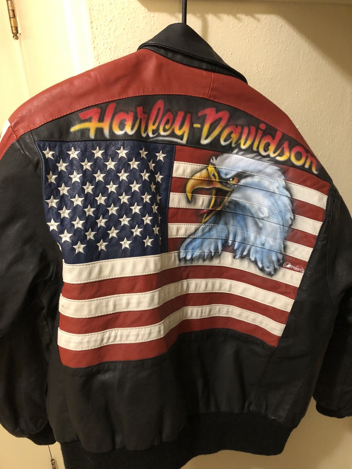 Vintage Vintage Harley Davidson Custom Leather Jacket | Grailed