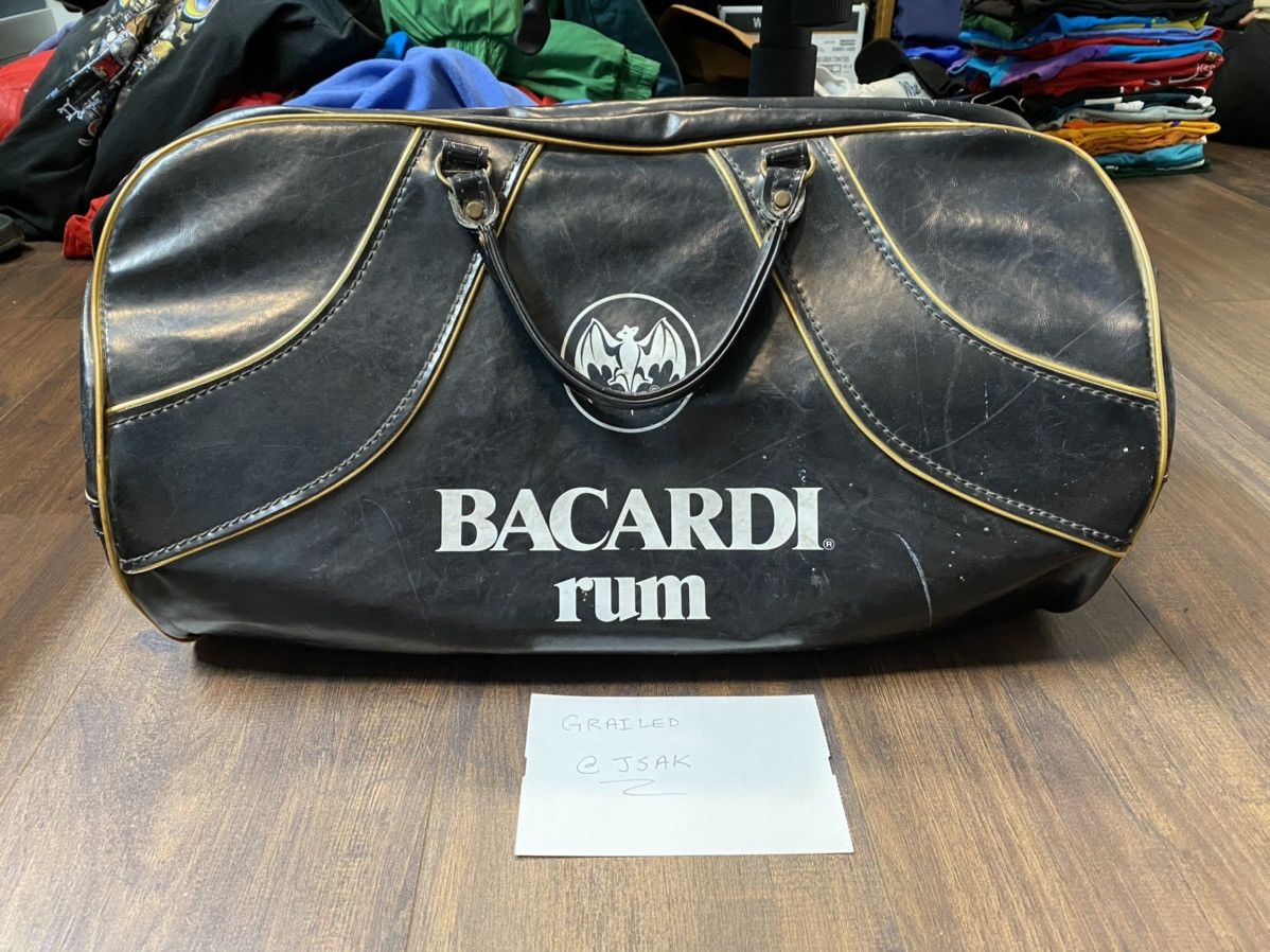 Bacardi Vintage Leather Bacardi Duffle Bag | Grailed