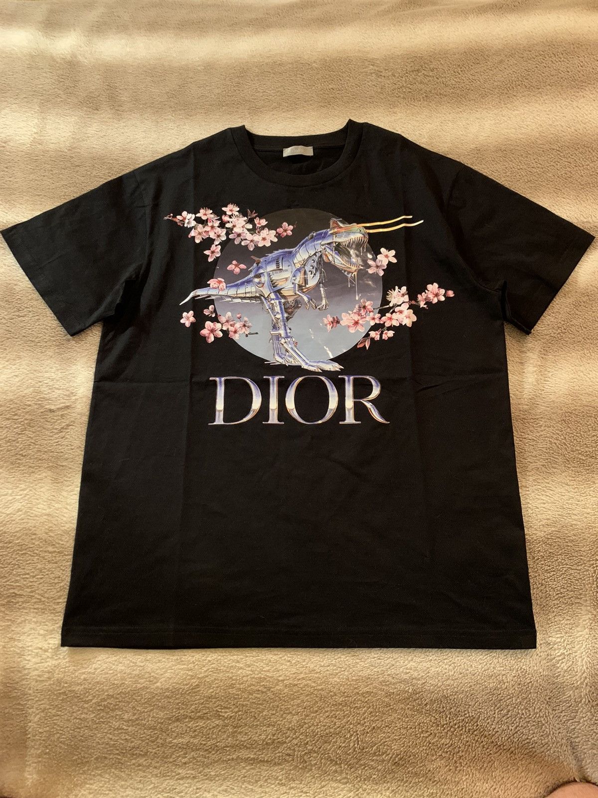 Dior × Kim Jones DIOR x Sorayama Dinosaur Robot T-shirt | Grailed