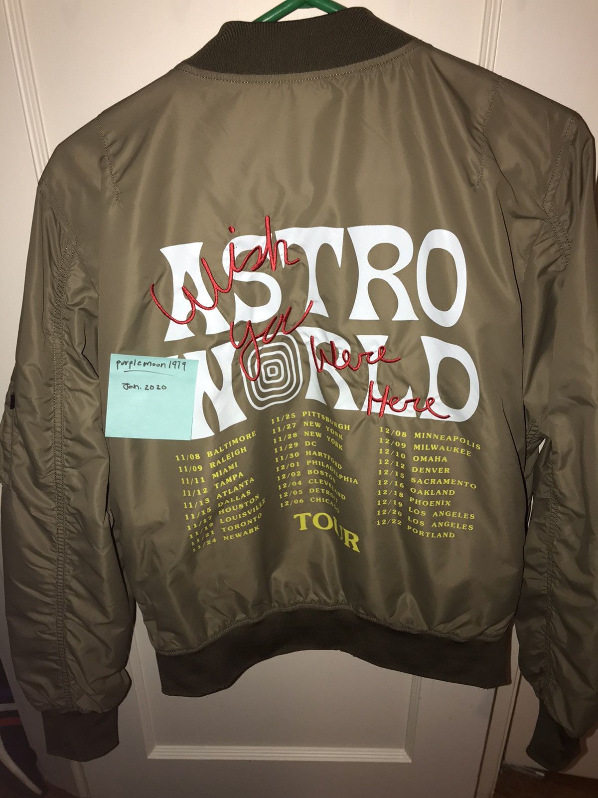 Alpha Industries × Travis Scott Astroworld Sicko Mode Bomber Jacket ...
