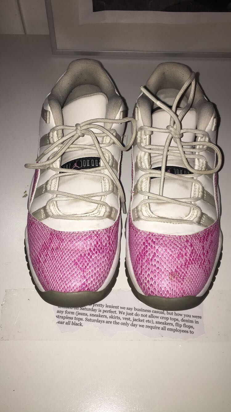 Jordan Brand Pink Snake Skin 11s | Grailed