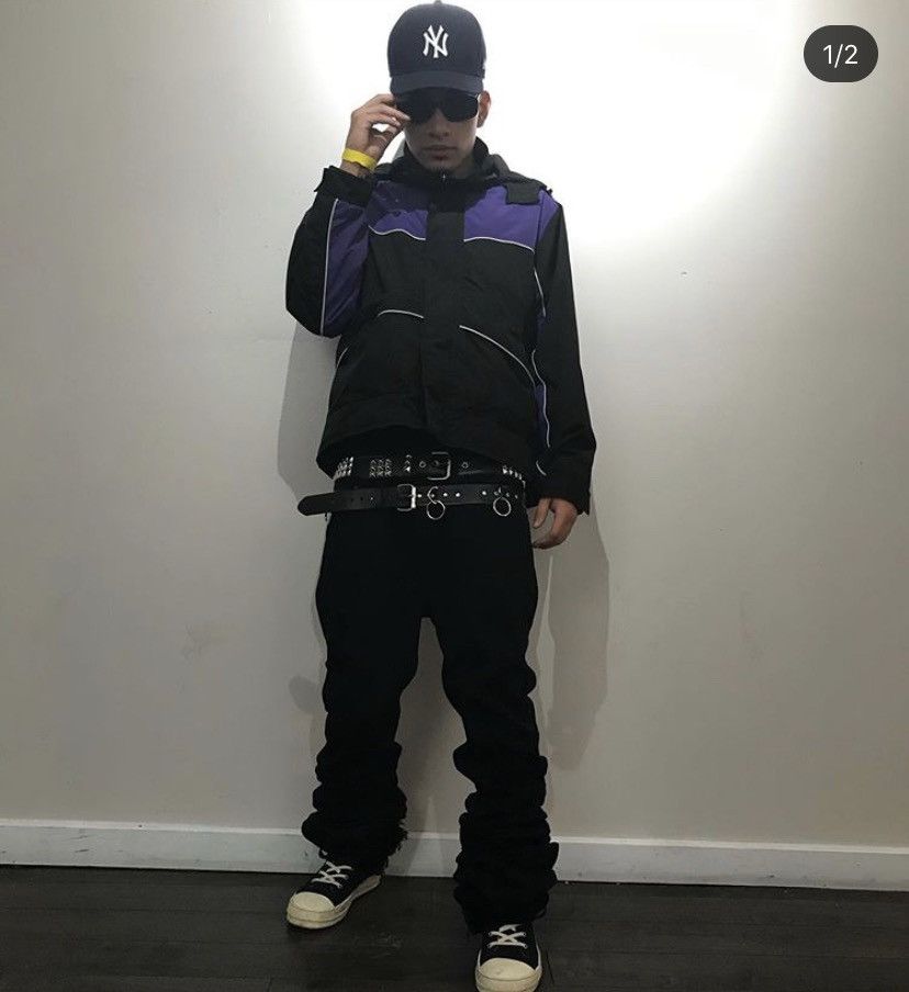 Custom black extendo jeans | Grailed