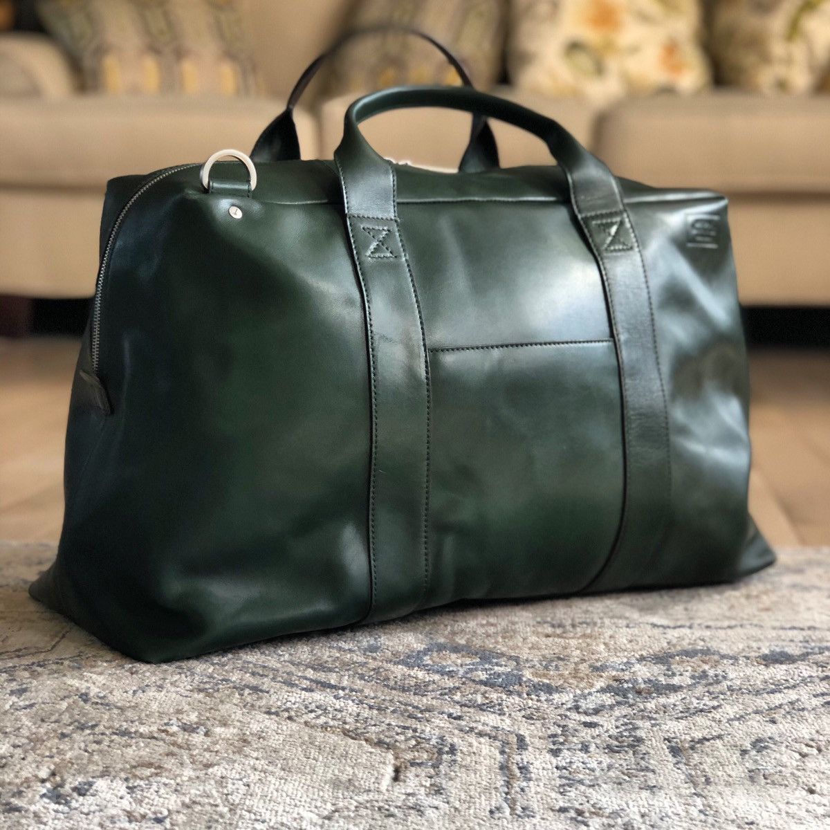 Jack Spade Jack Spade Green Leather Weekender Large Duffle | Grailed
