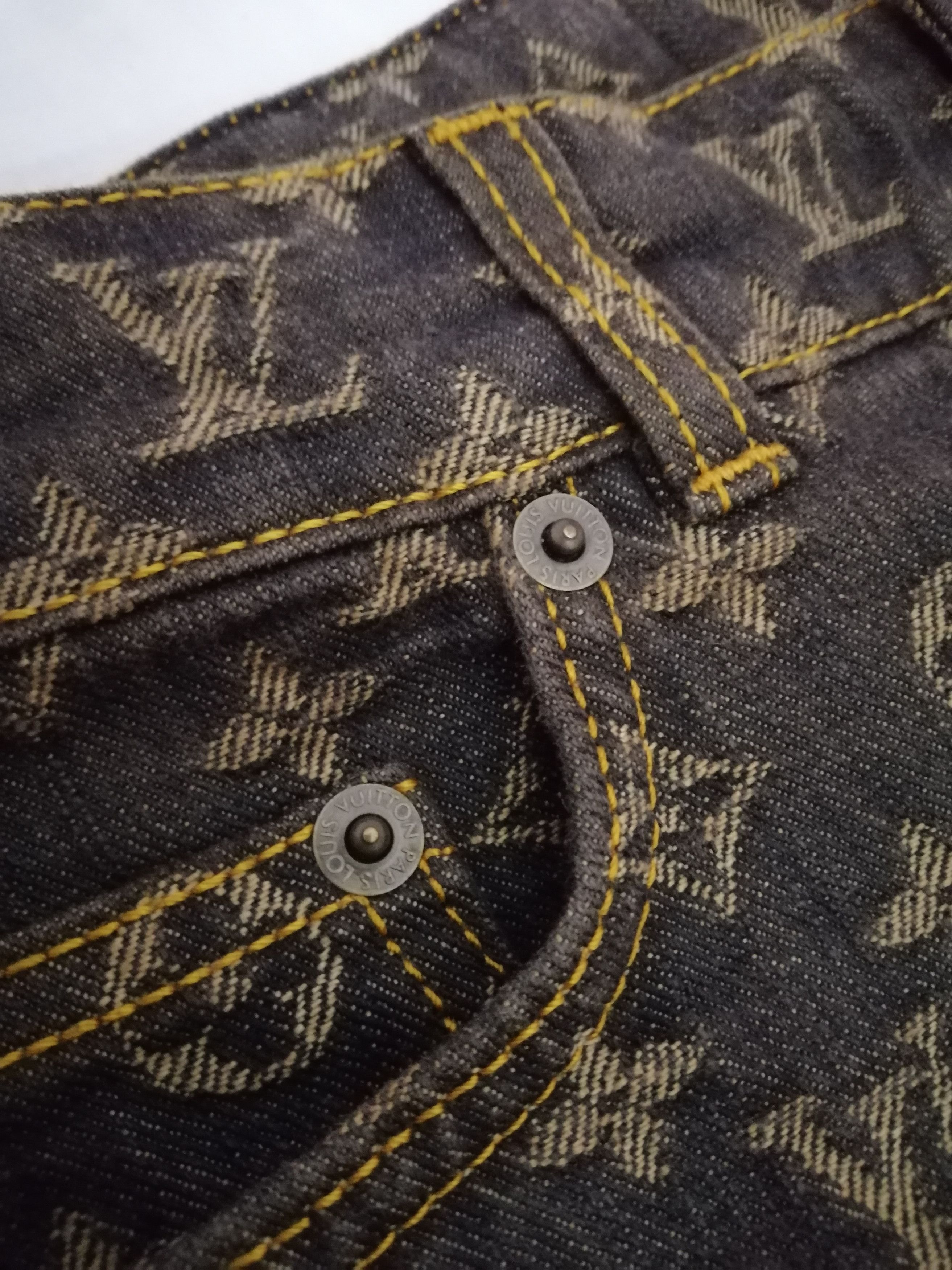 Louis Vuitton Lv Monogram Denim Jeans | Grailed