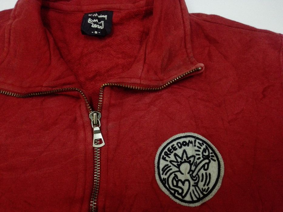 Uniqlo Keith Haring 'FREEDOM' Zipper Sweatshirt Visual Liberty | Grailed