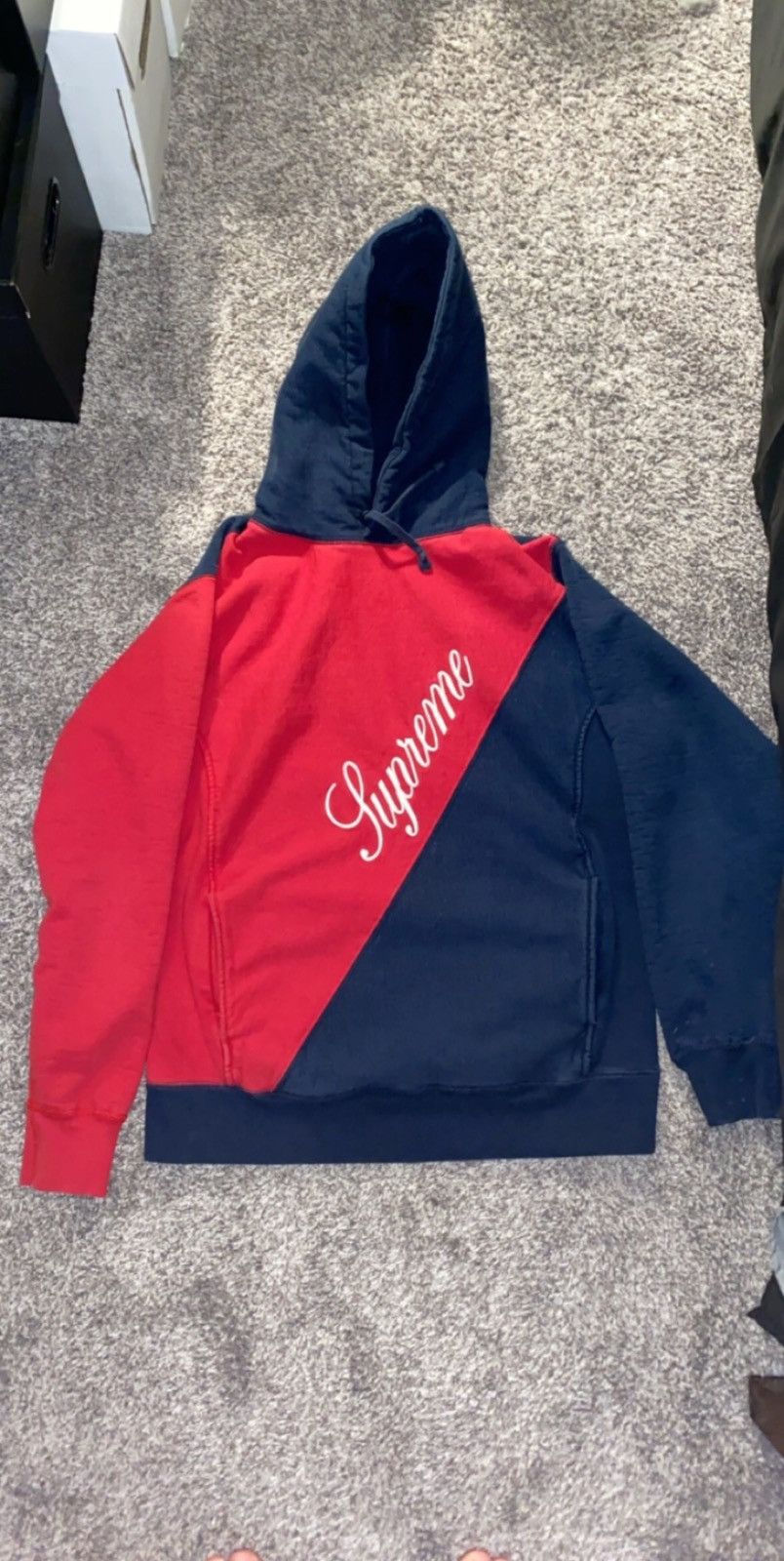 Supreme Split cursive Supreme hoodie | Grailed
