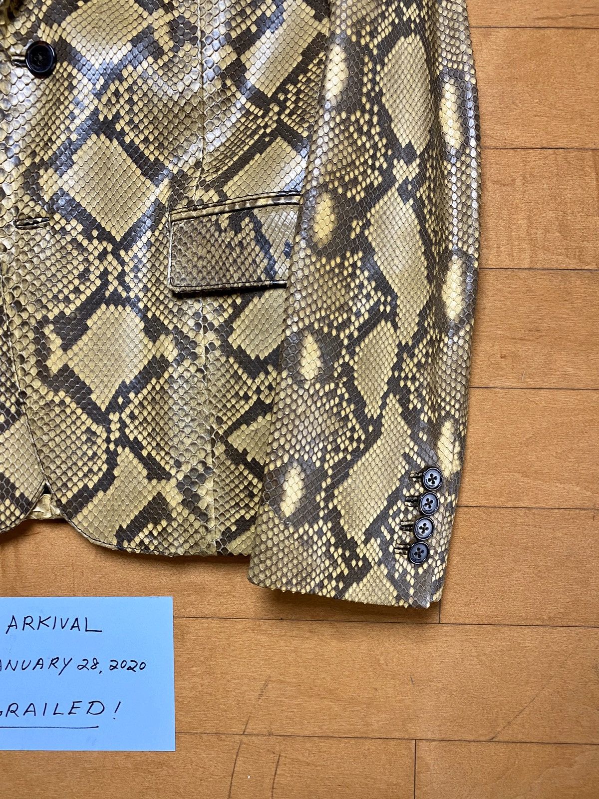 Saint Laurent Paris Hedi Slimane x Saint Laurent Paris Python Jacket ...