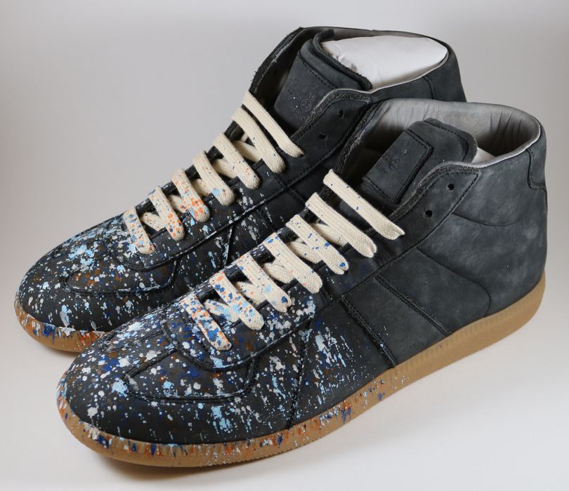 Maison Margiela Maison Martin Margiela High Top Paint Splatter GATs ...