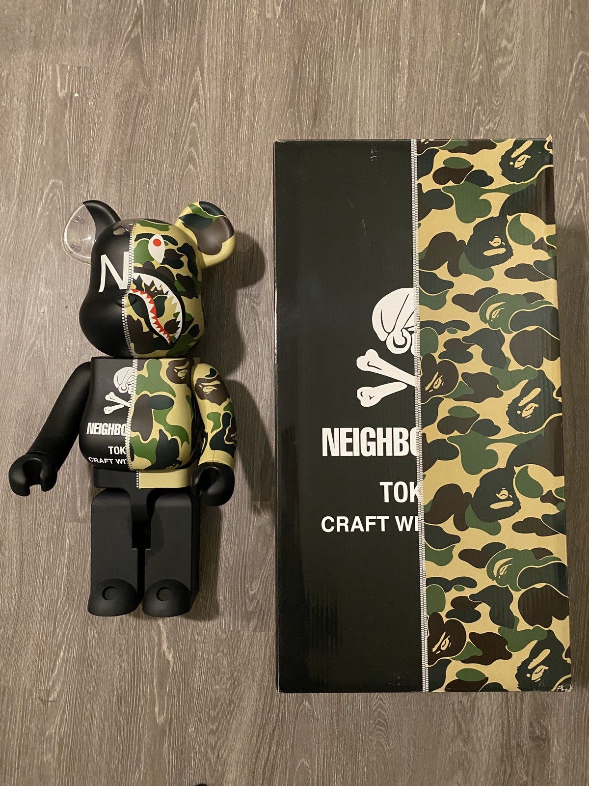 Bape Bape Bearbrick 1000% Bape be@rbrick medicom neighborhood | Grailed
