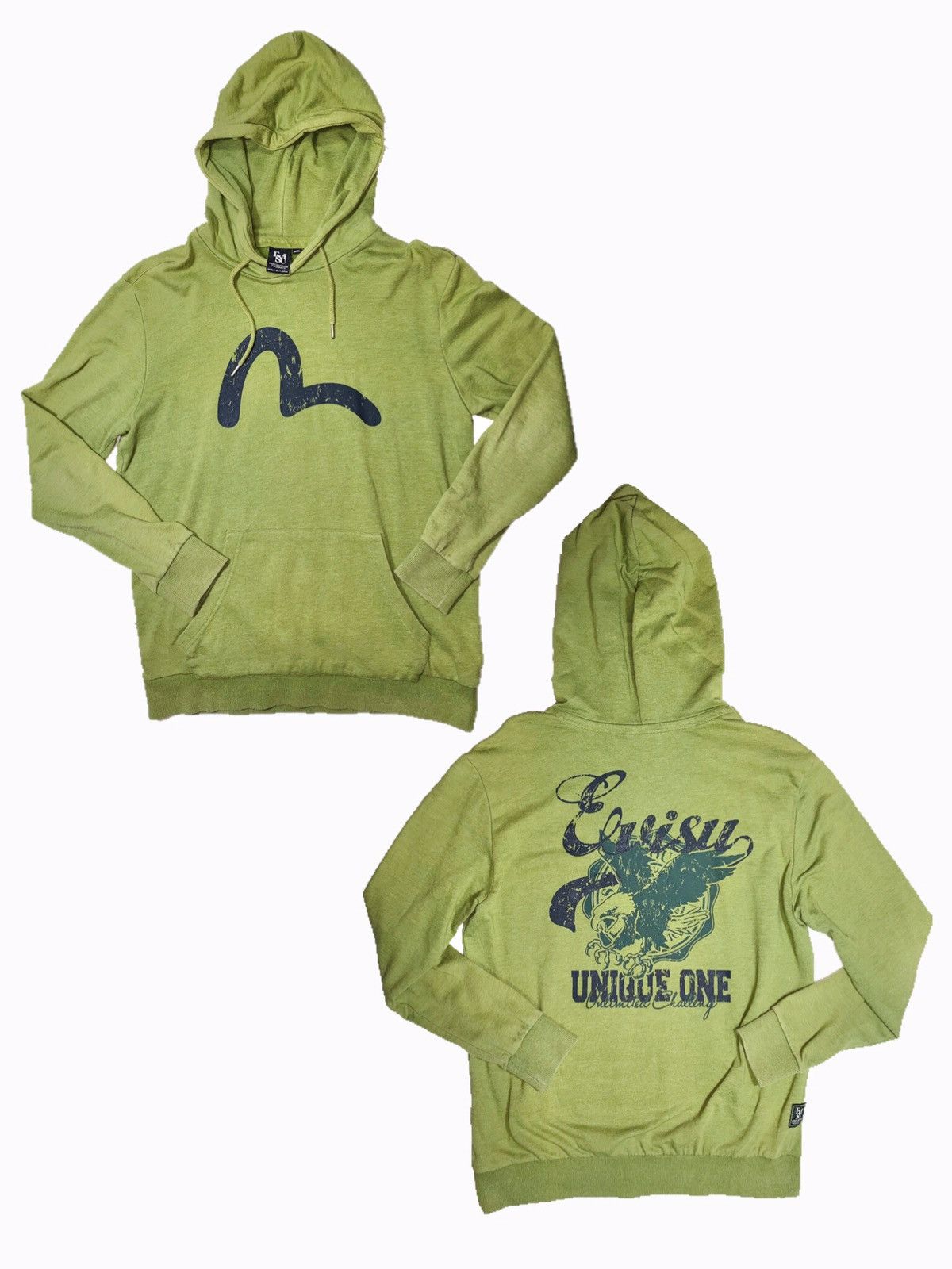 Evisu × Japanese Brand Evisu Big logo Hoodie sweater Supreme Brand off ...