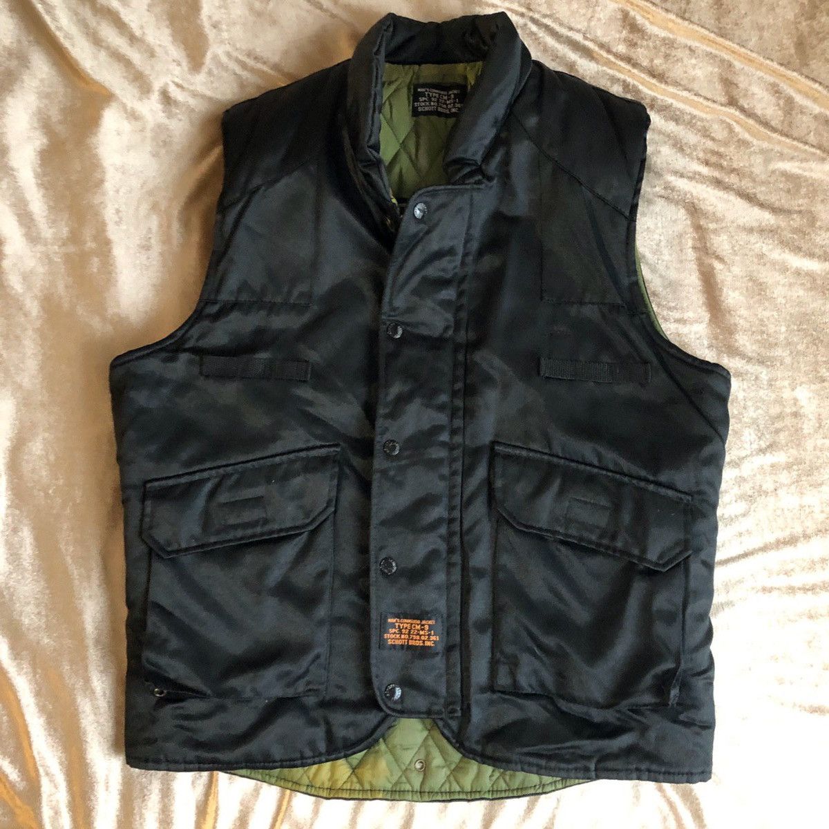 Schott Black commando vest | Grailed