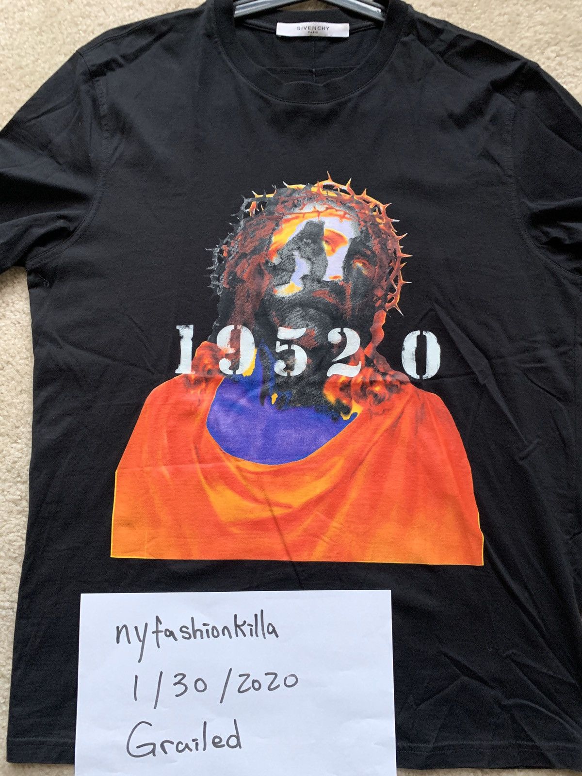Givenchy Givenchy Jesus 19520 T shirt | Grailed