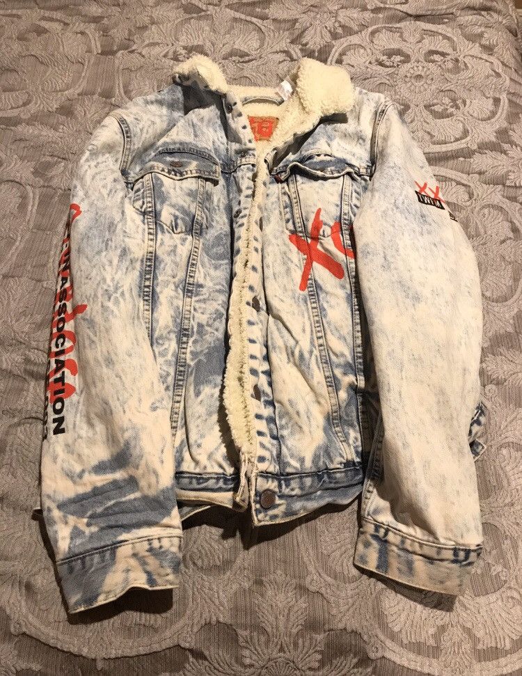 The Weeknd Final Drop $The Weeknd Denim Sherpa Jacket | Grailed