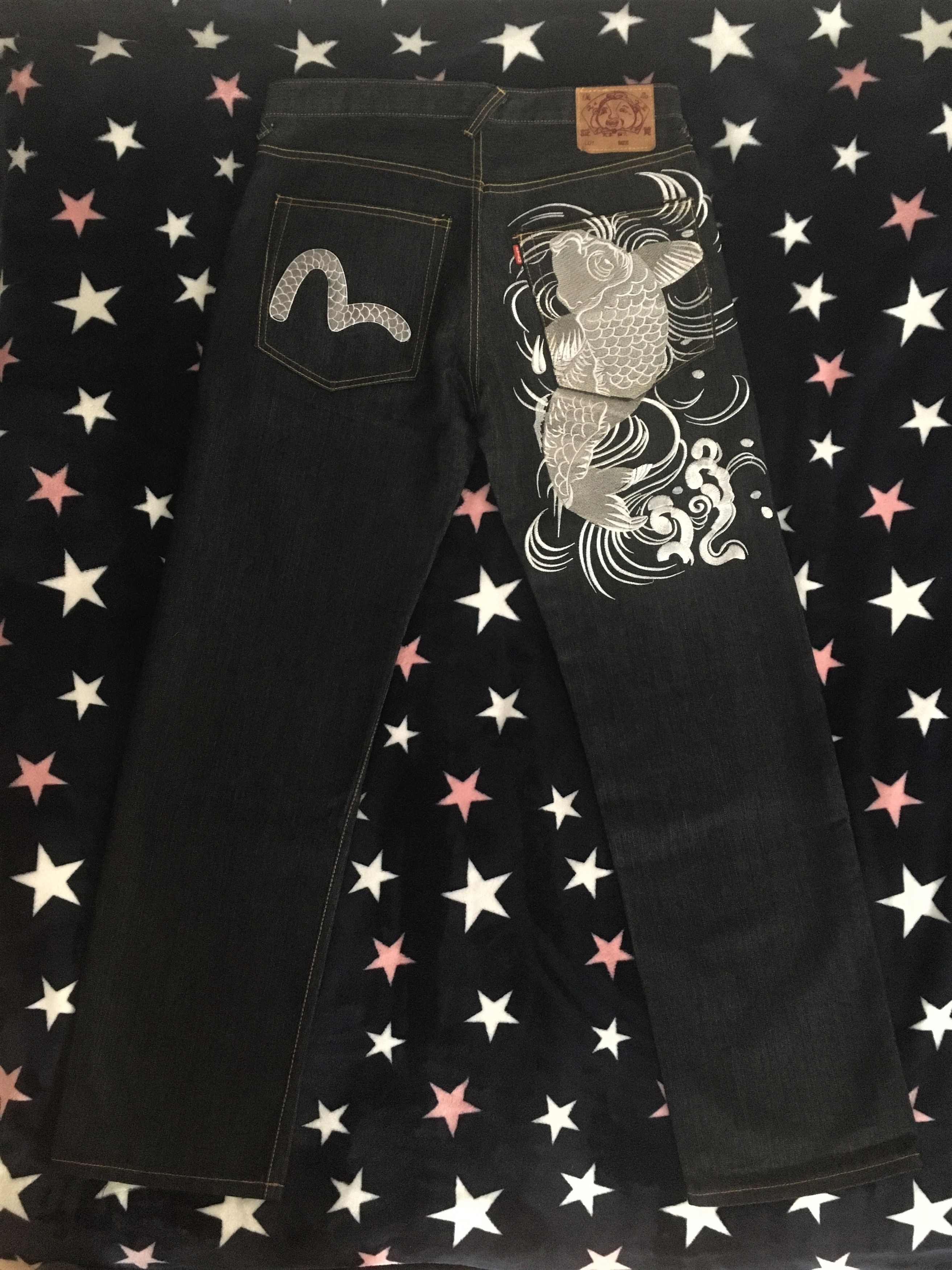 Evisu Evisu Koi Fish Jeans | Grailed