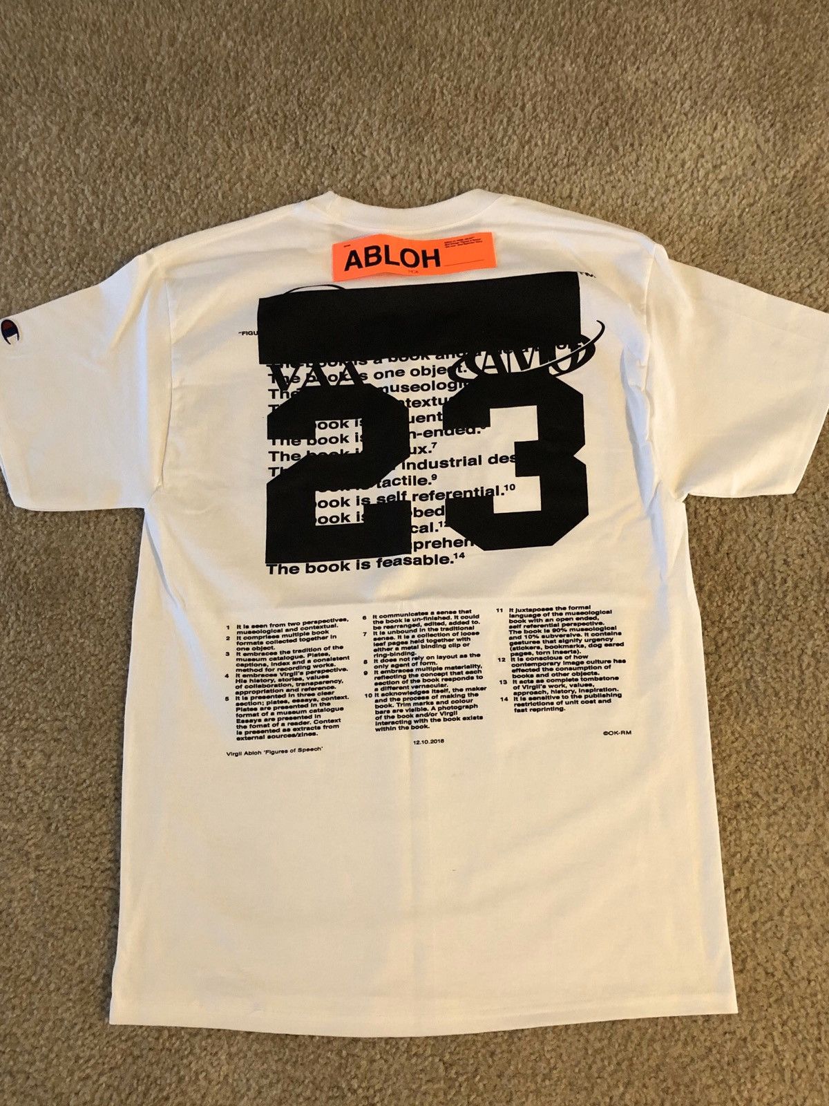 Champion × Pyrex Vision × Virgil Abloh MCA PYREX TEAM T-SHIRT (BLACK ...