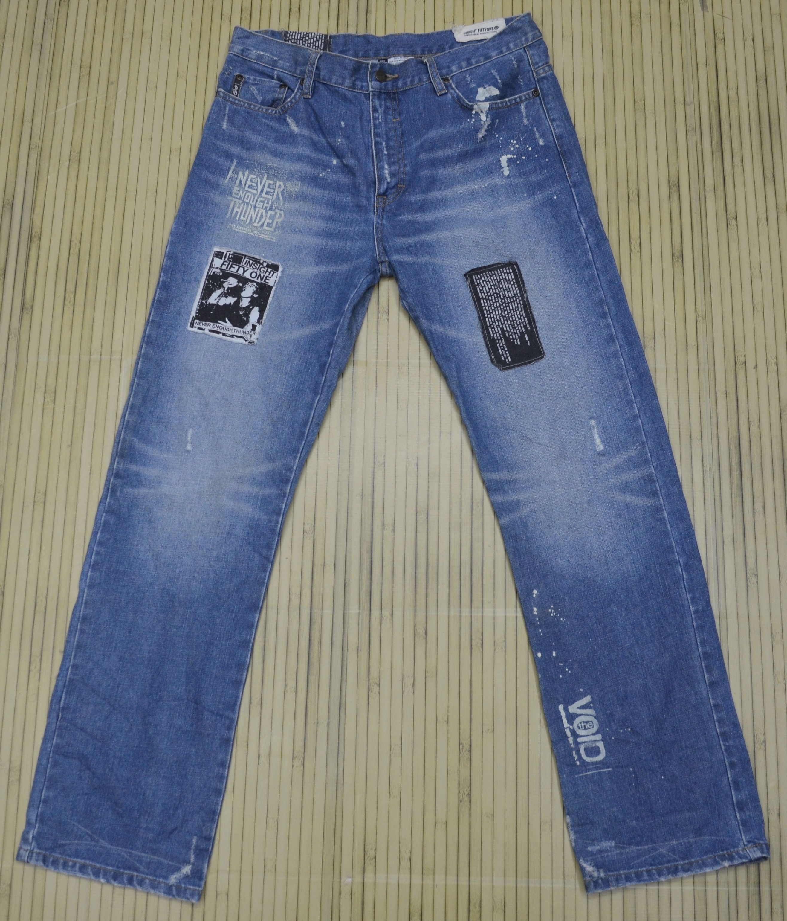 Custom Custom Made Punk Gothic Style Painting Jeans | Grailed