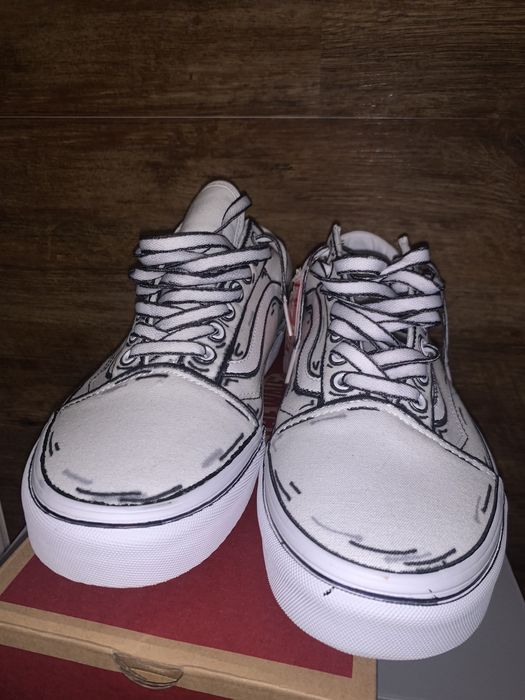 Vans Custom Cartoon Old Skool Vans | Grailed