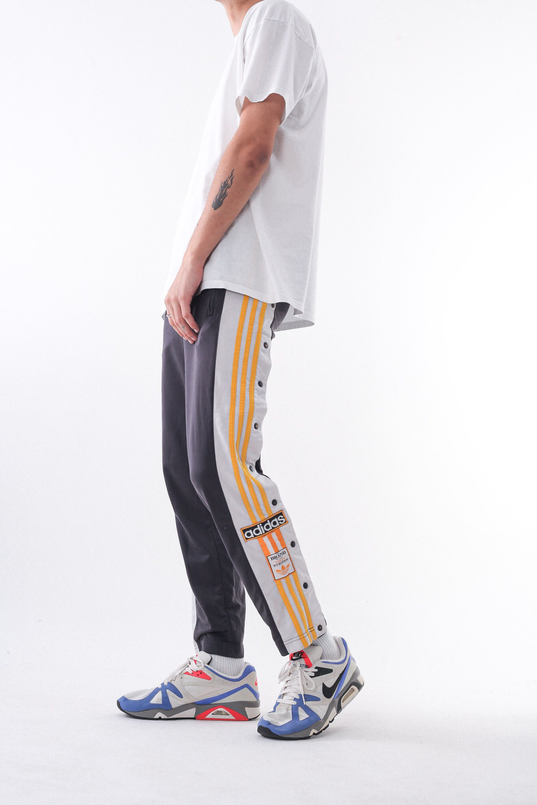 Adidas × Vintage 90s Vintage ADIDAS ORIGINALS Tracksuit Popper Pants ...