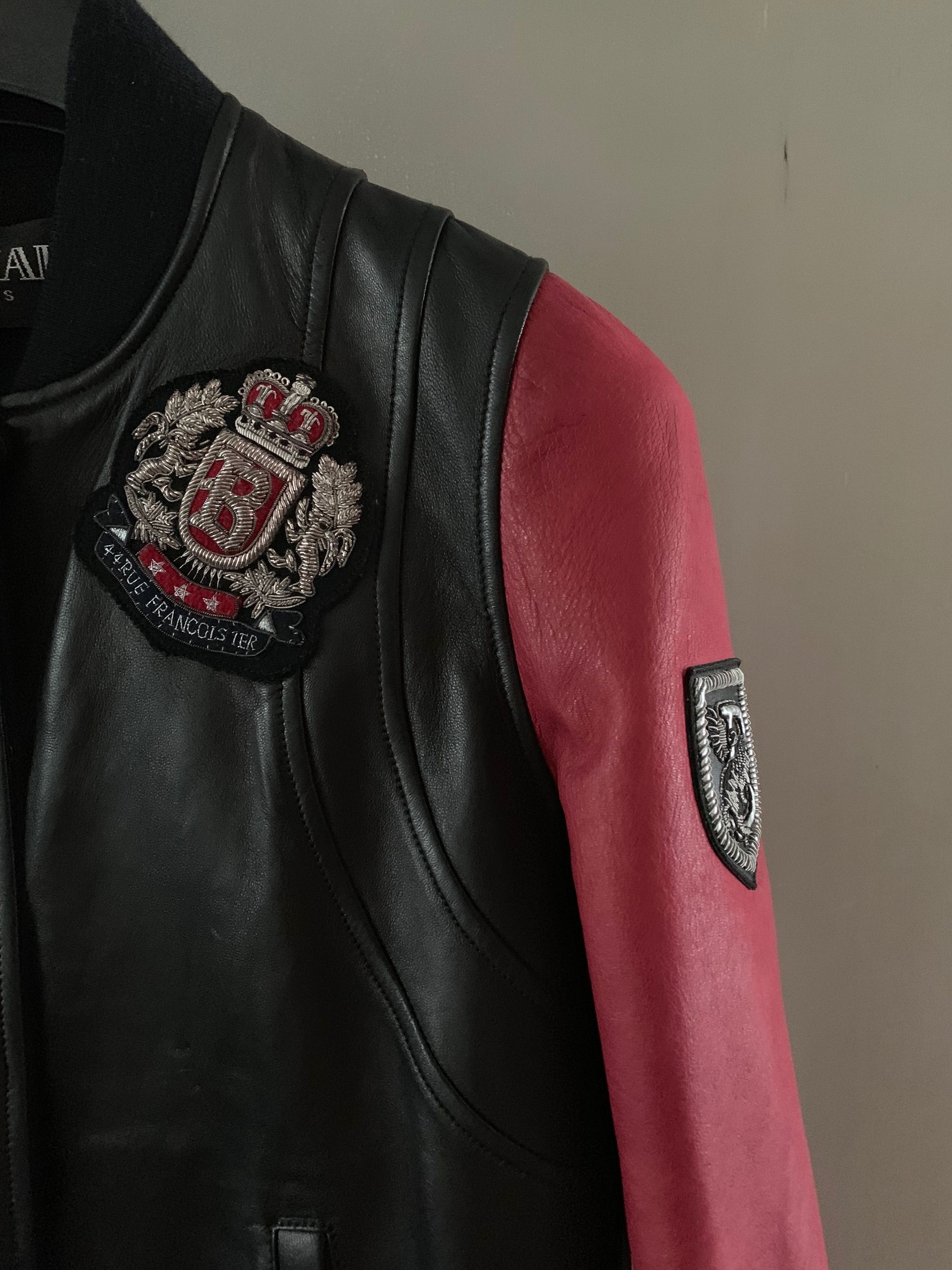 Balmain Balmain famous baseball leather jacket by C.Decarnin | Grailed