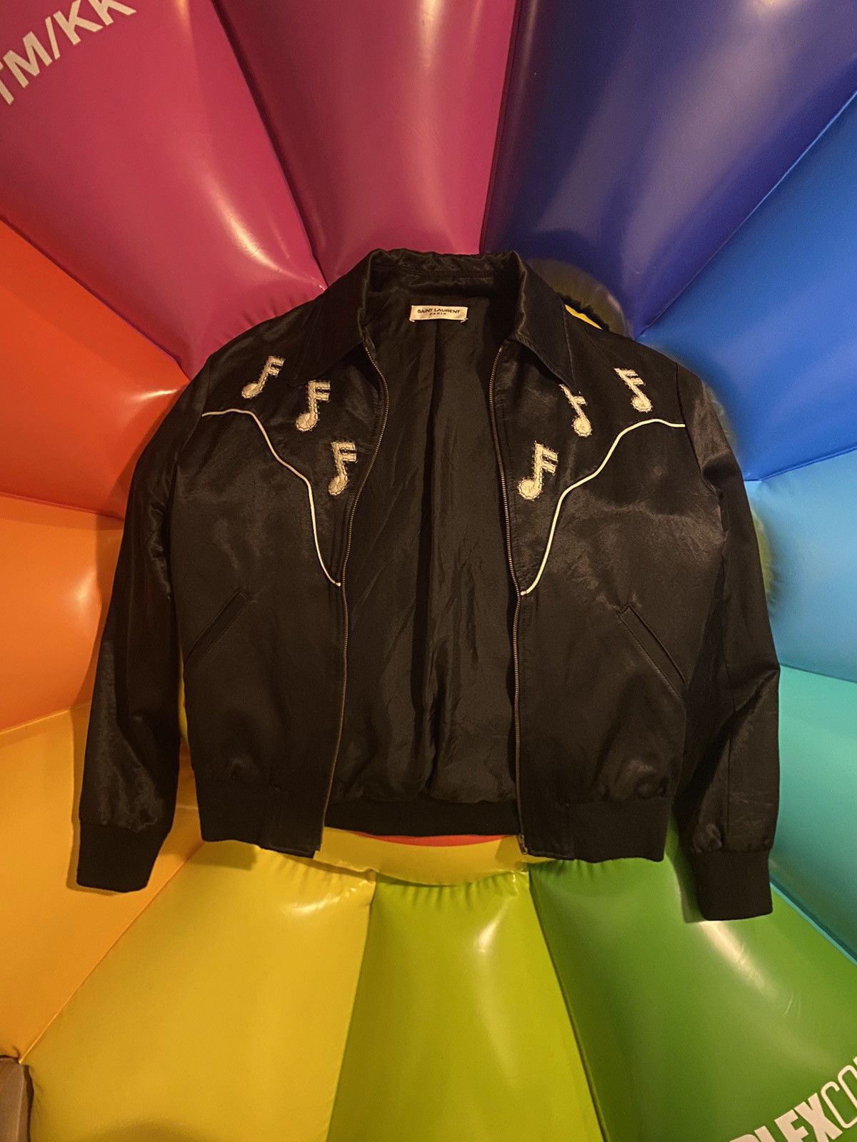 Saint Laurent Paris FW16 Music Note Jacket | Grailed