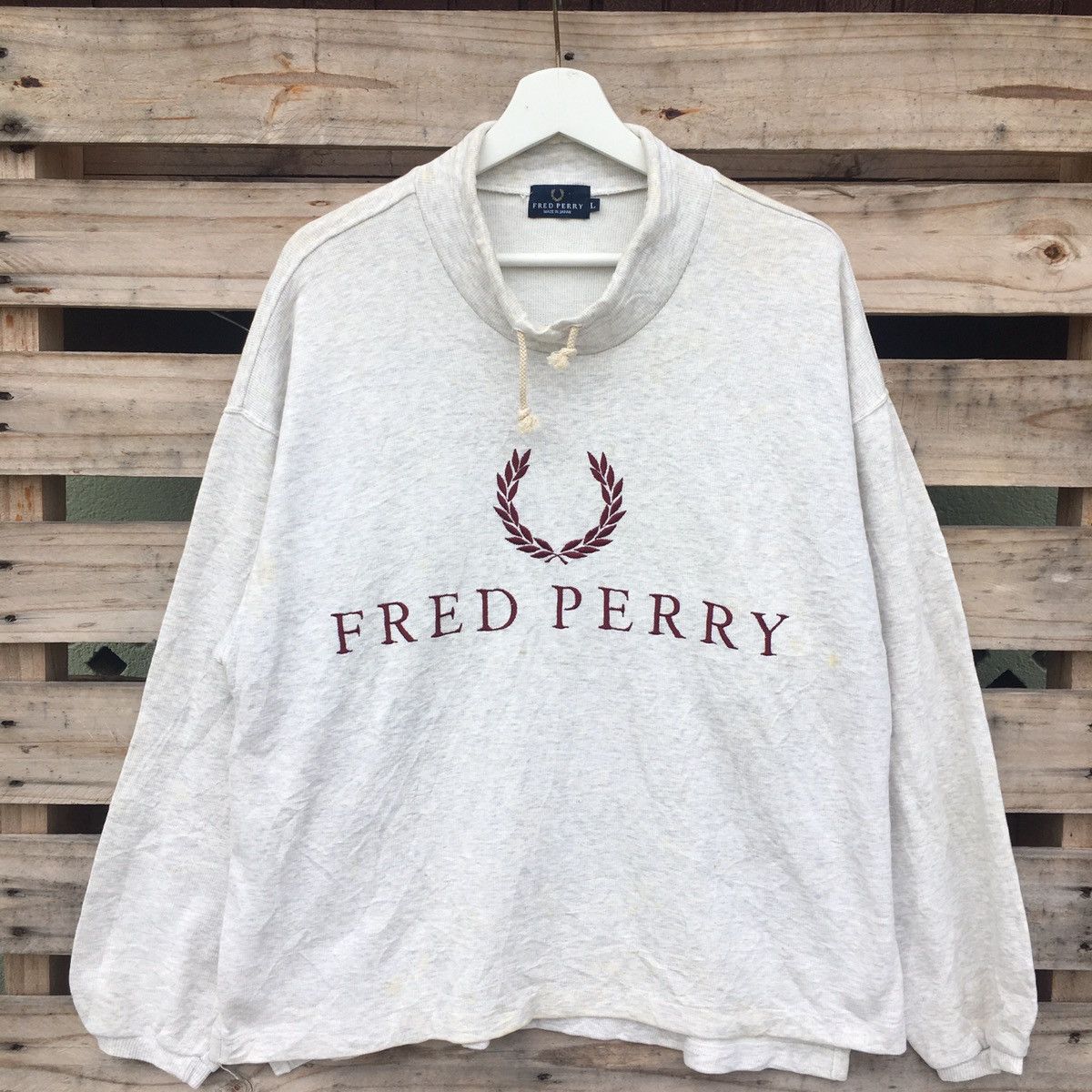 Fred Perry Vintage Fred Perry Sweatshirt 90s big logo Embroidery Logo ...