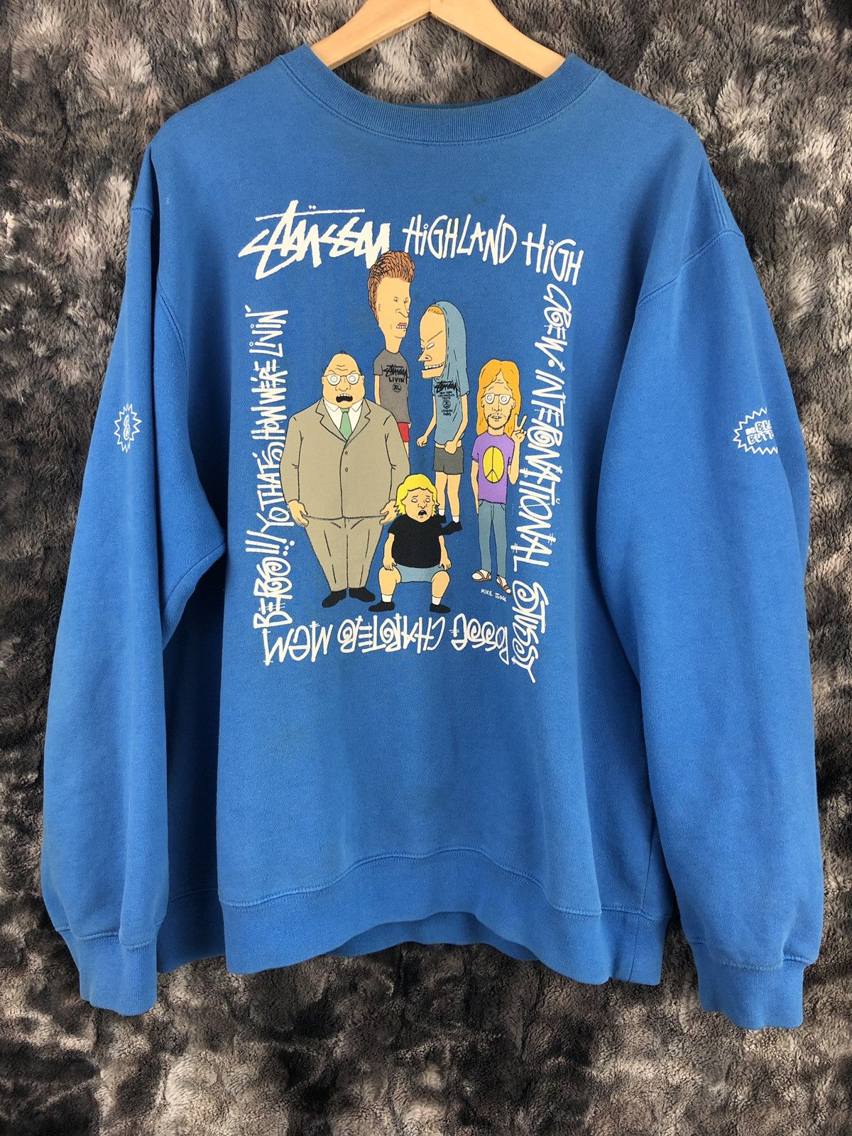 Mtv × Stussy × Vintage Stussy Beavis Butthead Highland High Mike Judge ...