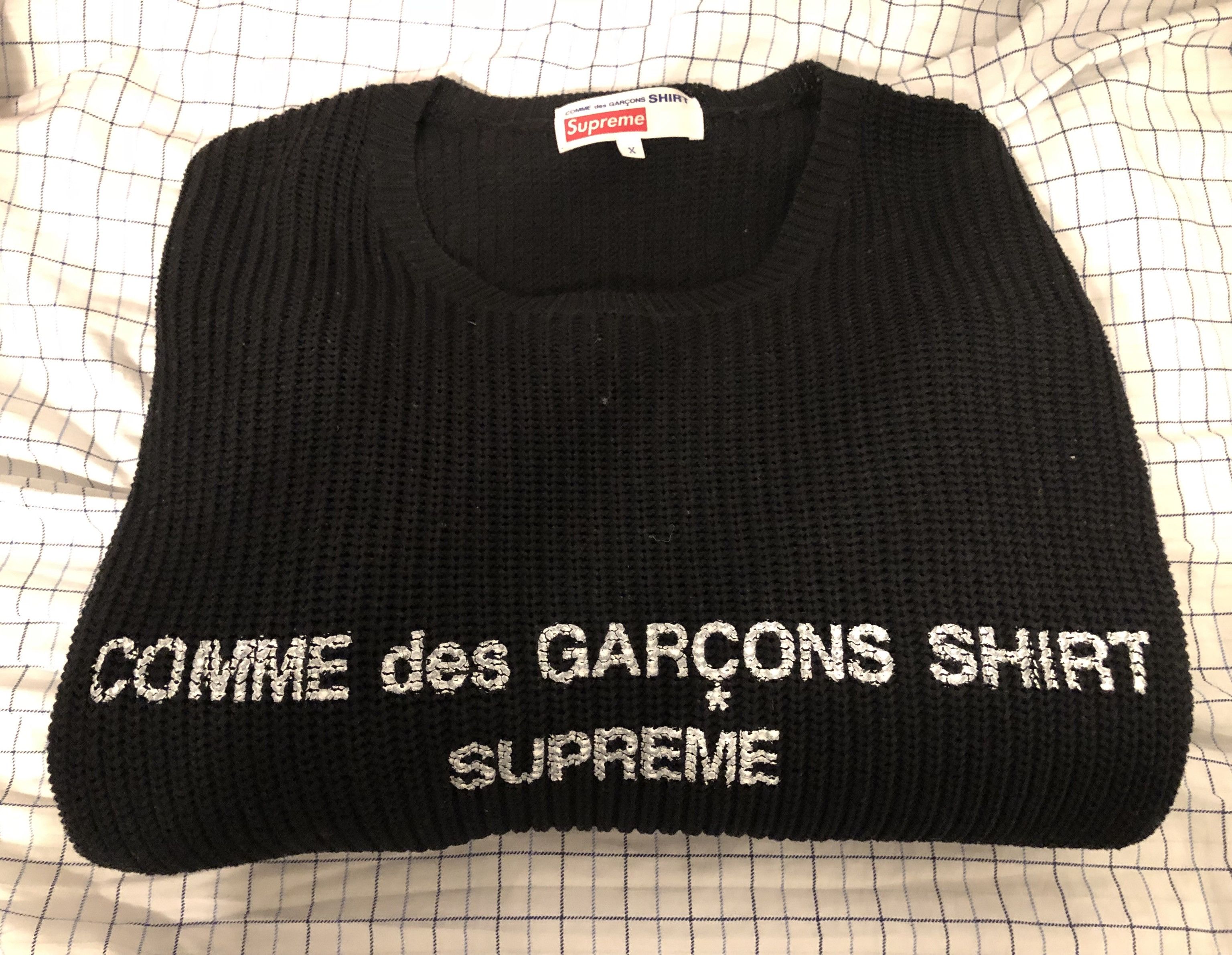 Comme des Garcons × Supreme 2018 Supreme CDG Knit Sweater | Grailed