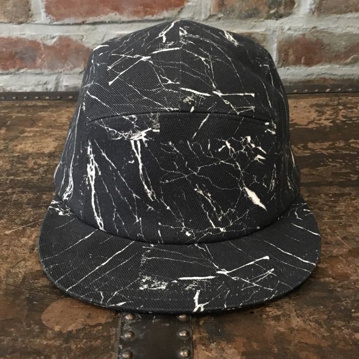 Larose Paris Larose Paris 5 Panel Black Marble Cotton Twill Cap Hat ...