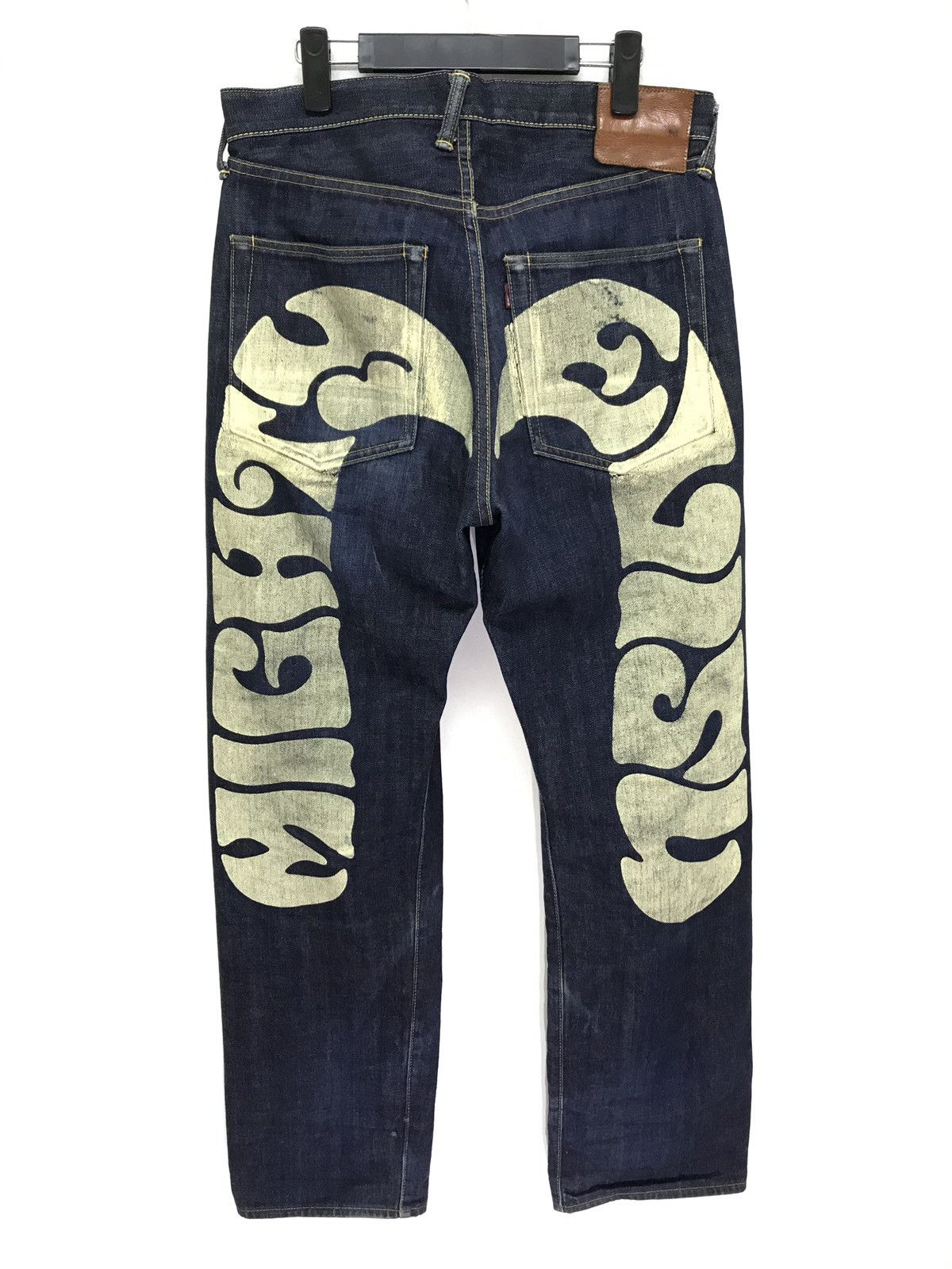 Evisu Rare OG Mighty Evisu Over Hand Painted Denim Regular | Grailed