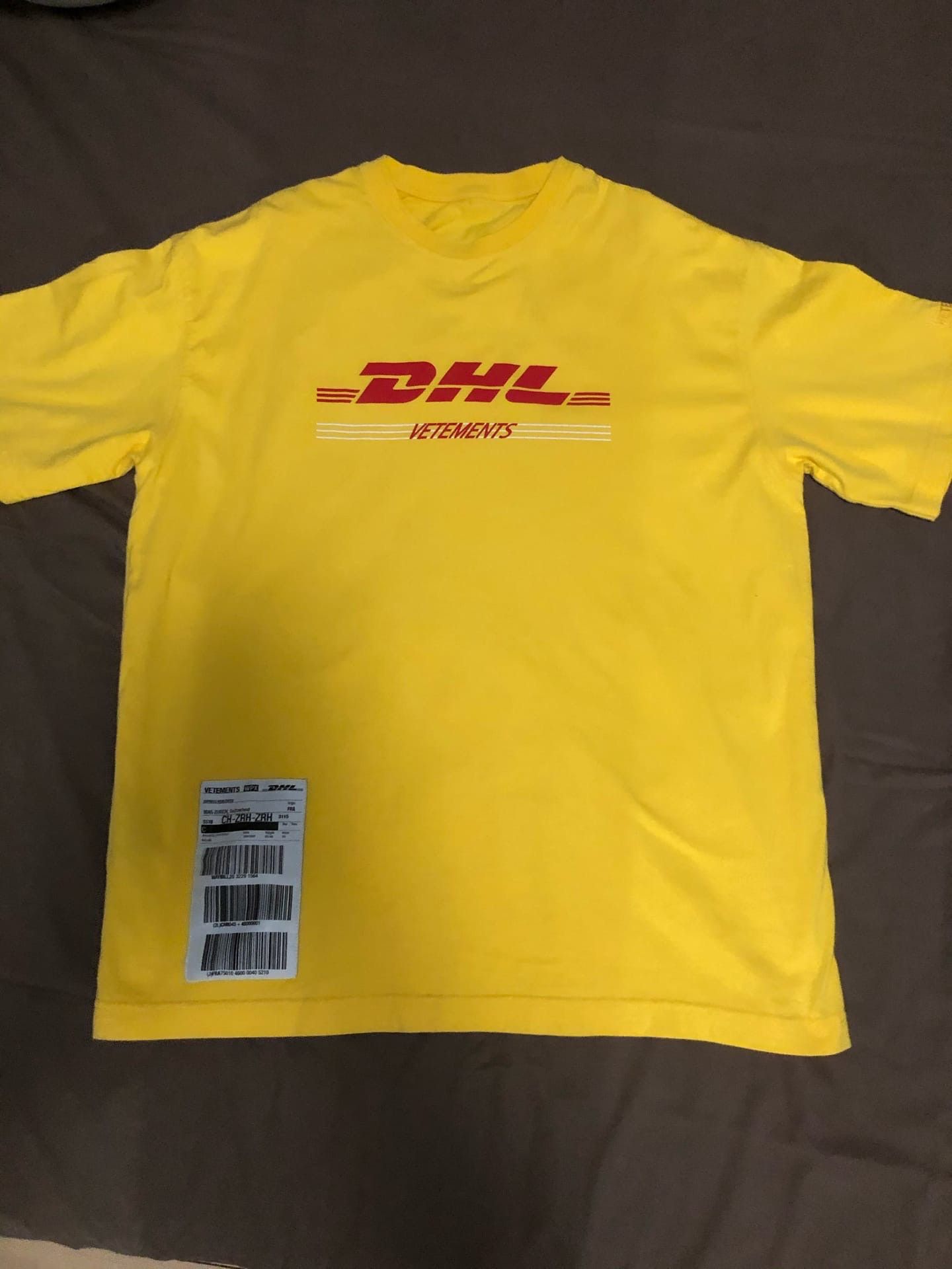 DHL × Vetements Vetements x DHL Double Tee | Grailed