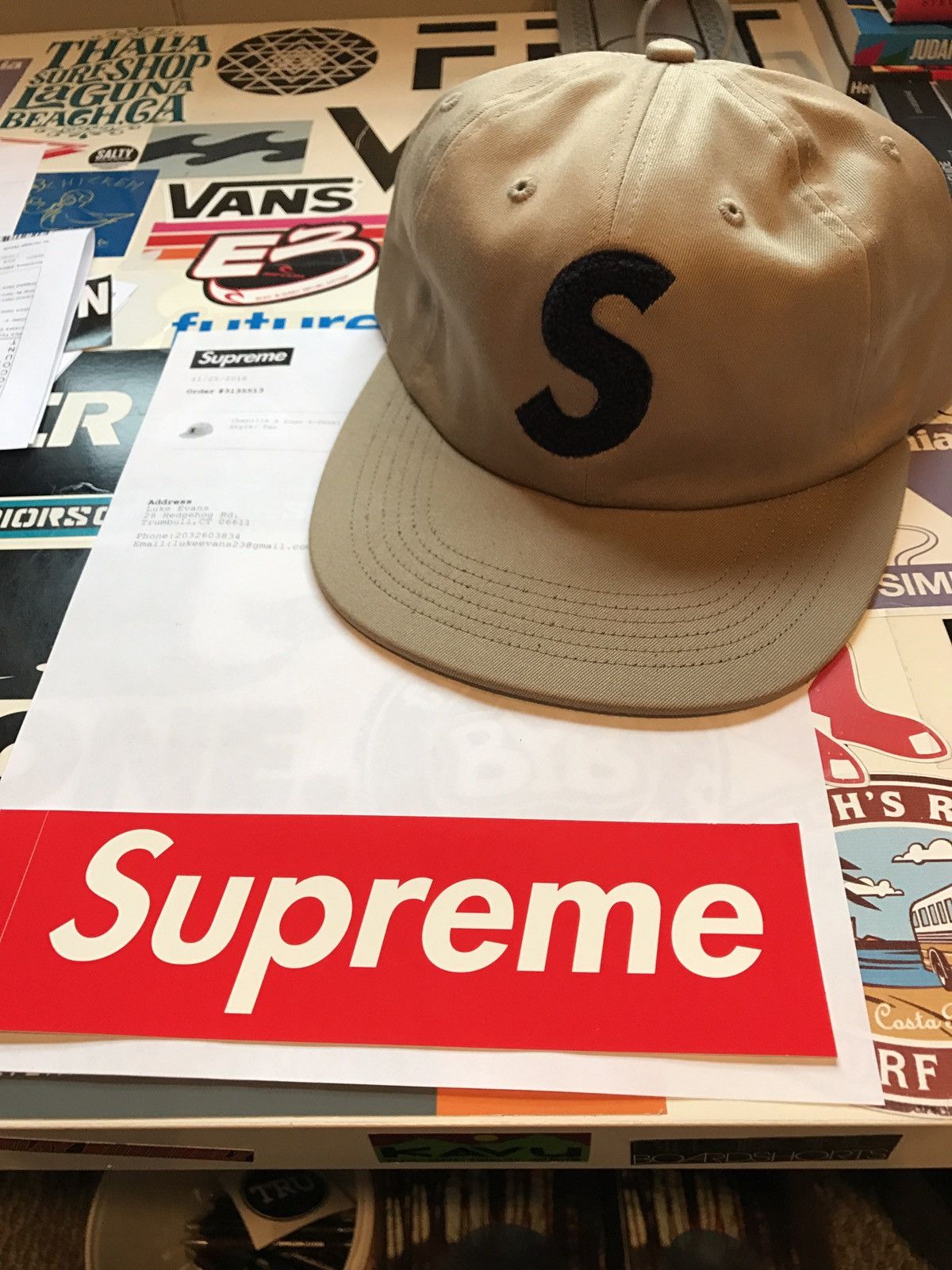 Supreme S Logo Hat | Grailed