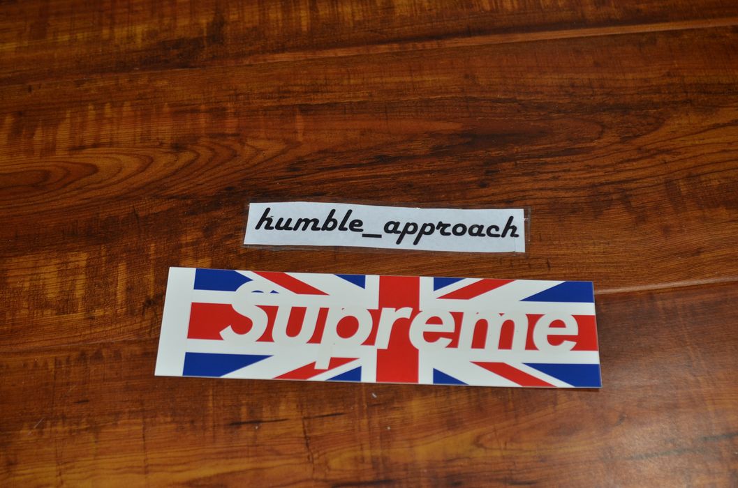 Supreme Supreme Union Jack UK Box Logo Sticker Japan Exclusive | Grailed