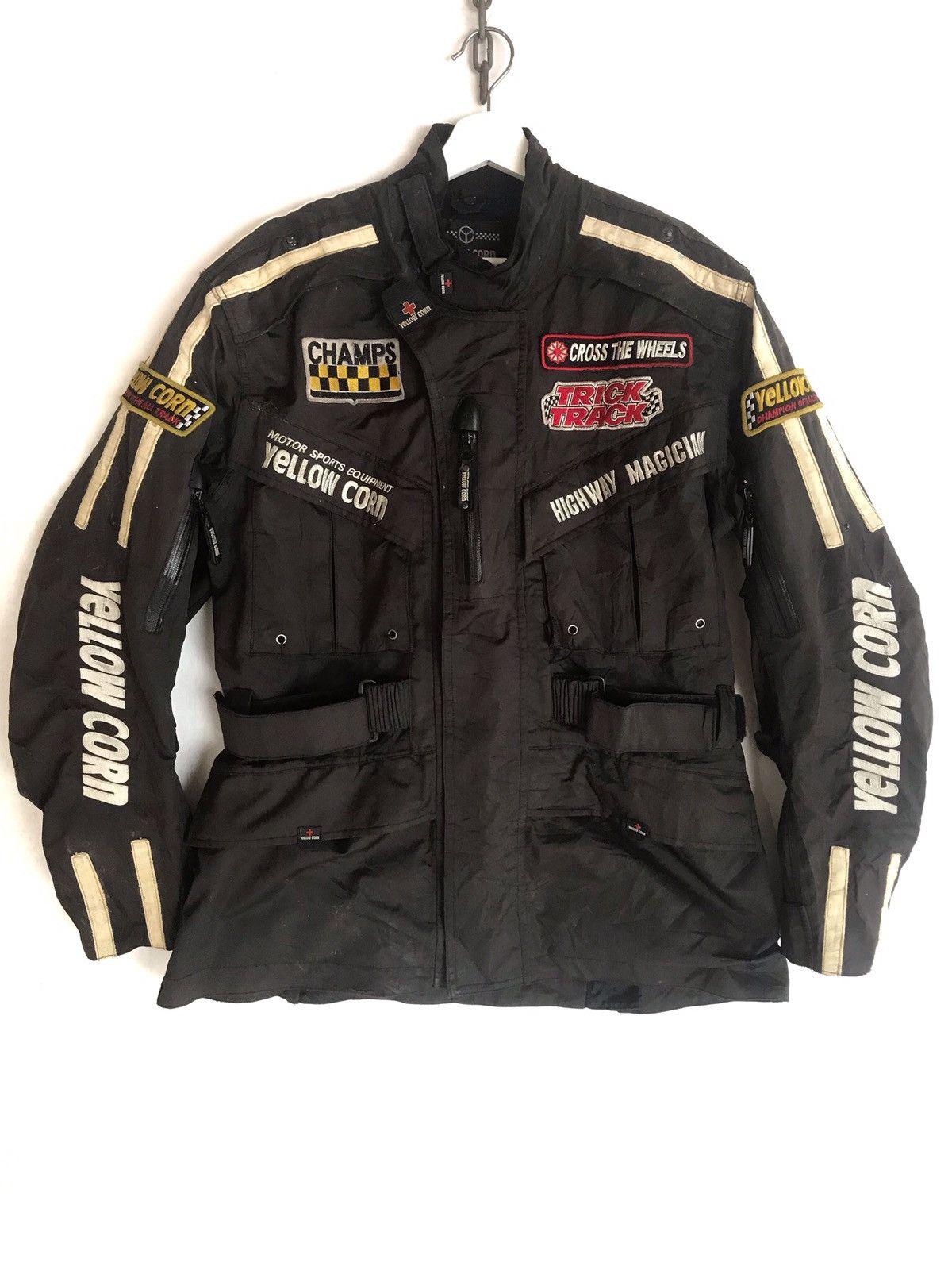 Racing × Yellow Corn Motorcycle Yellow Corn Jacket Multipocket Padding ...
