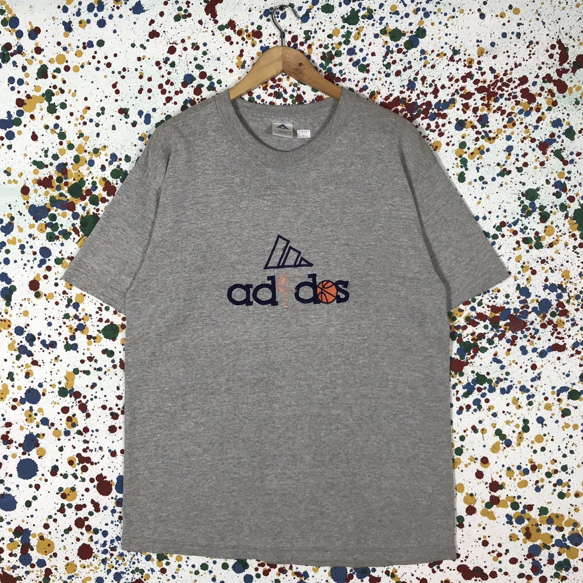 Adidas RARE! Vintage 90s Adidas Big Logo PARODY Embroidery | Grailed