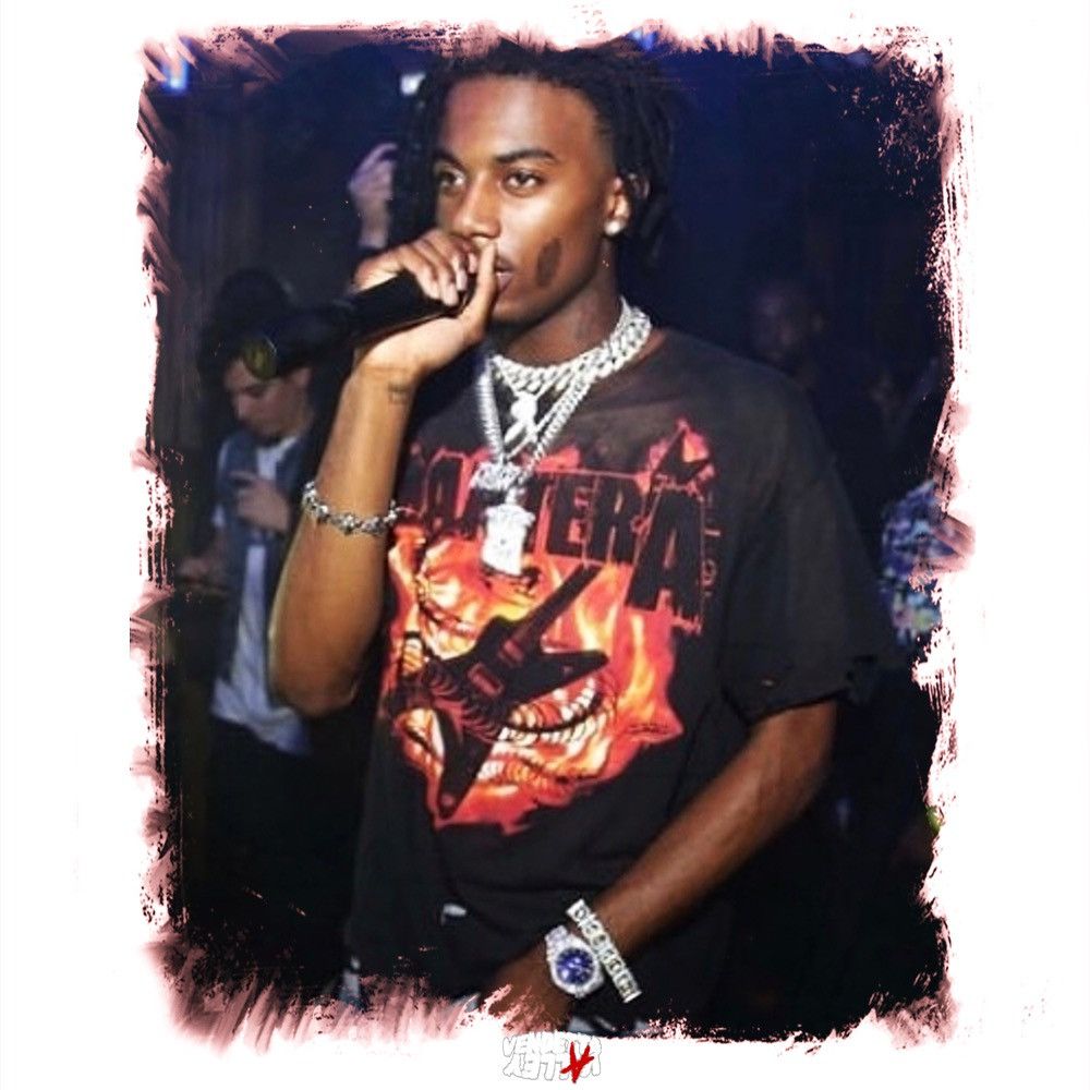 Band Tees × Rap Tees × Vintage Playboi Carti Pantera Fire Guitar T ...