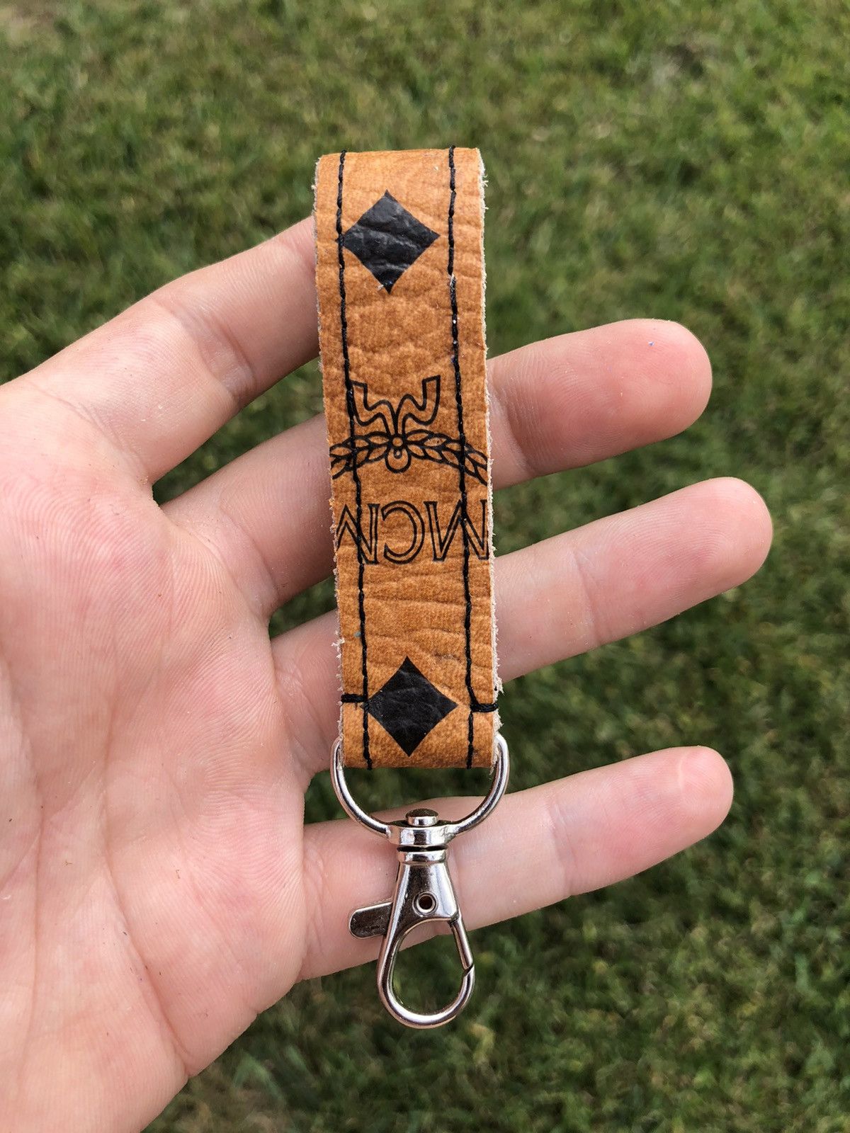 Custom × Designer × MCM Custom Mini MCM Keychain | Grailed