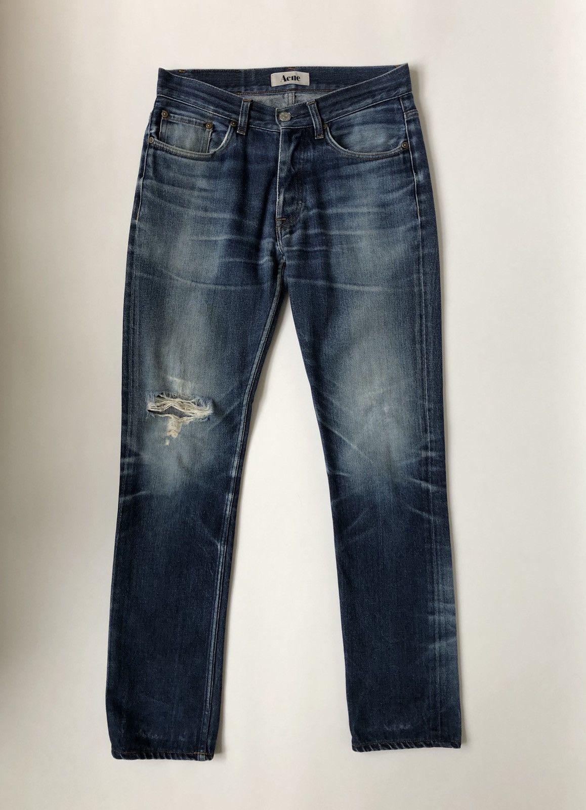 Acne Studios Acne Roc Jeans worn in from raw denim | Grailed