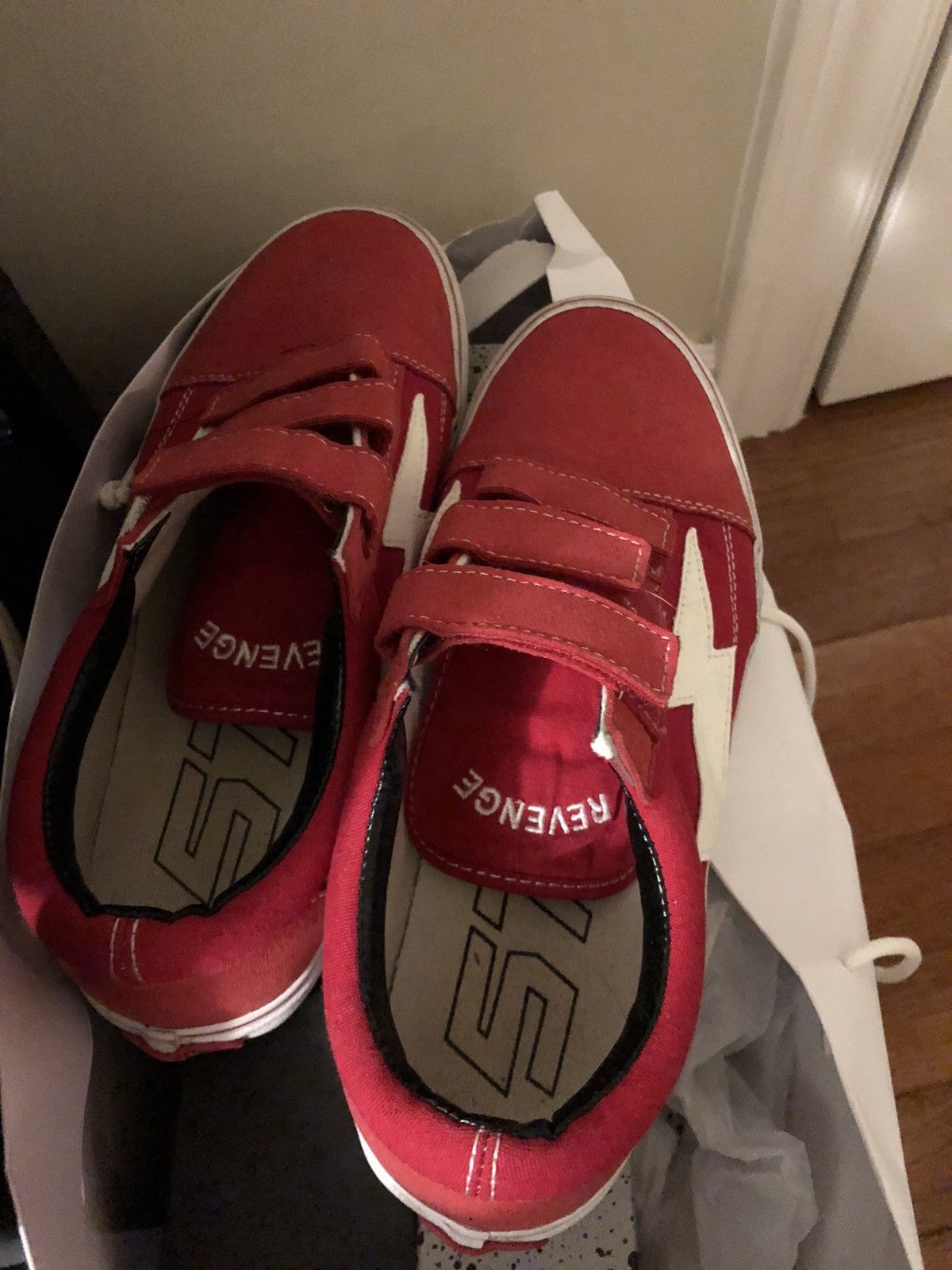 Other Revenge X Storm Red Low-top Velcro Strap On' | Grailed
