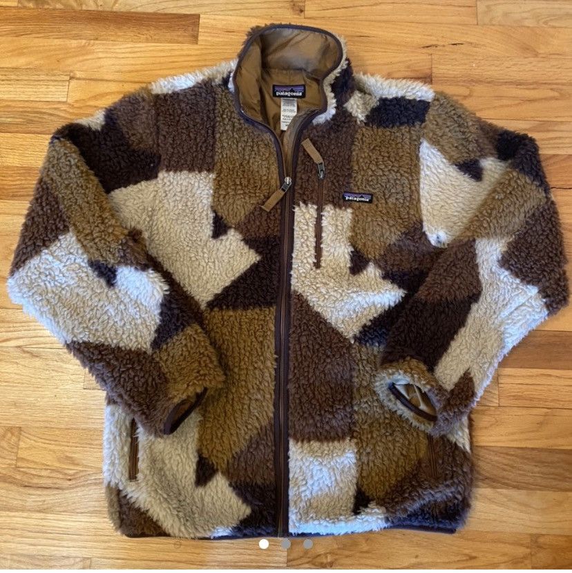 Patagonia Patagonia Colorblock Bear Brown Retro-X Fleece Size M | Grailed