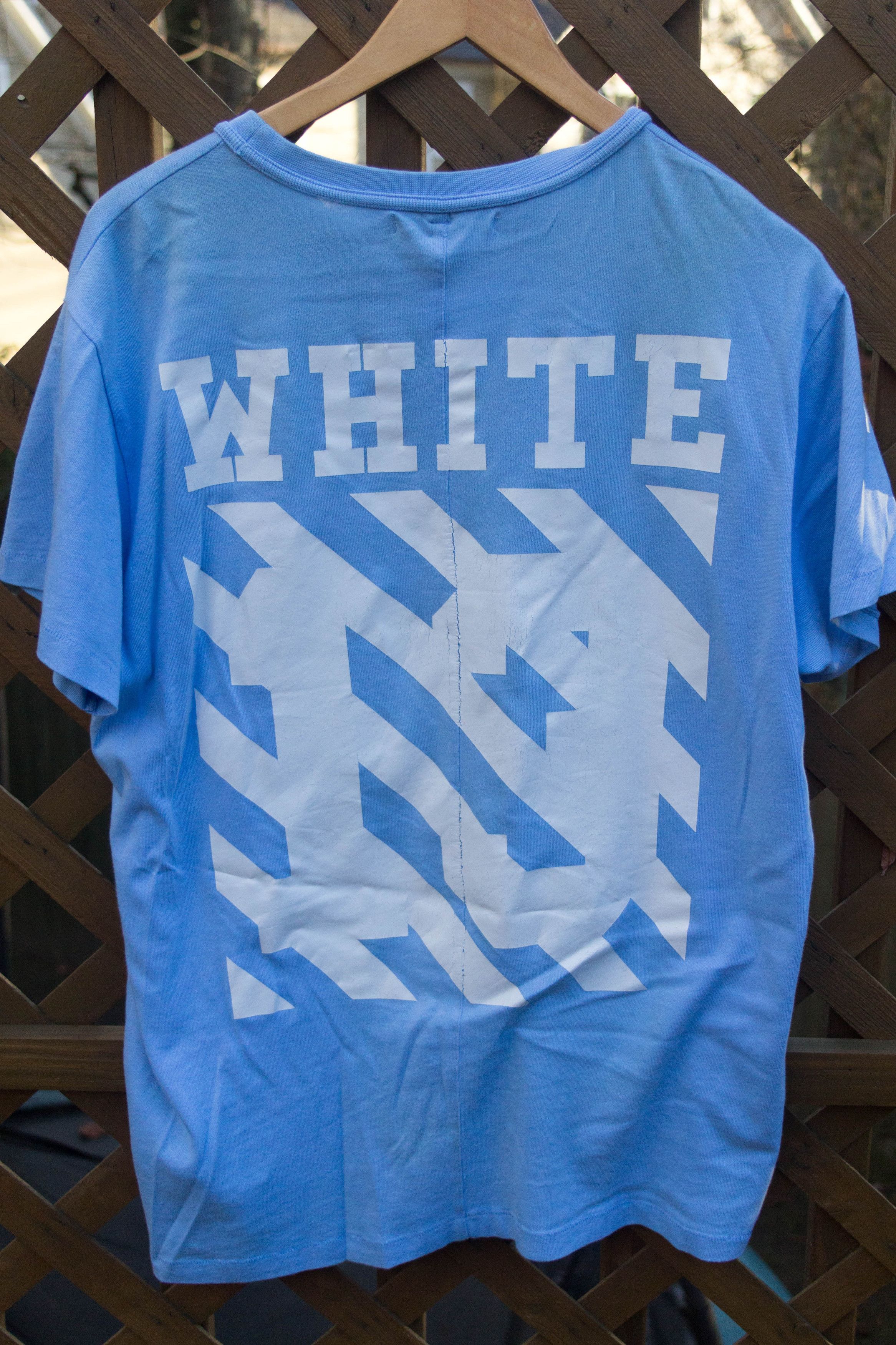 Off-White OG Blue Caravaggio Tee | Grailed