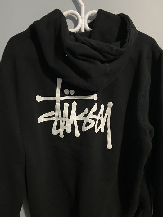 Stussy Stussy front and back logo hoodie | Grailed